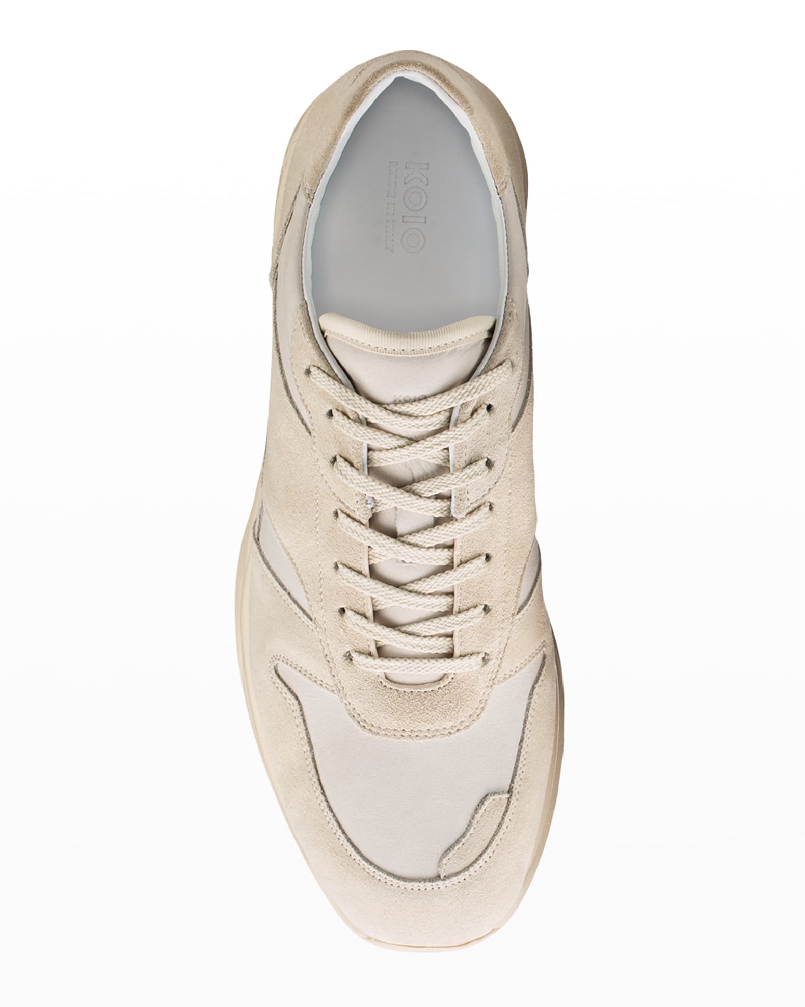 Koio Volterra Suede Lace-Up Sneakers | Neiman Marcus