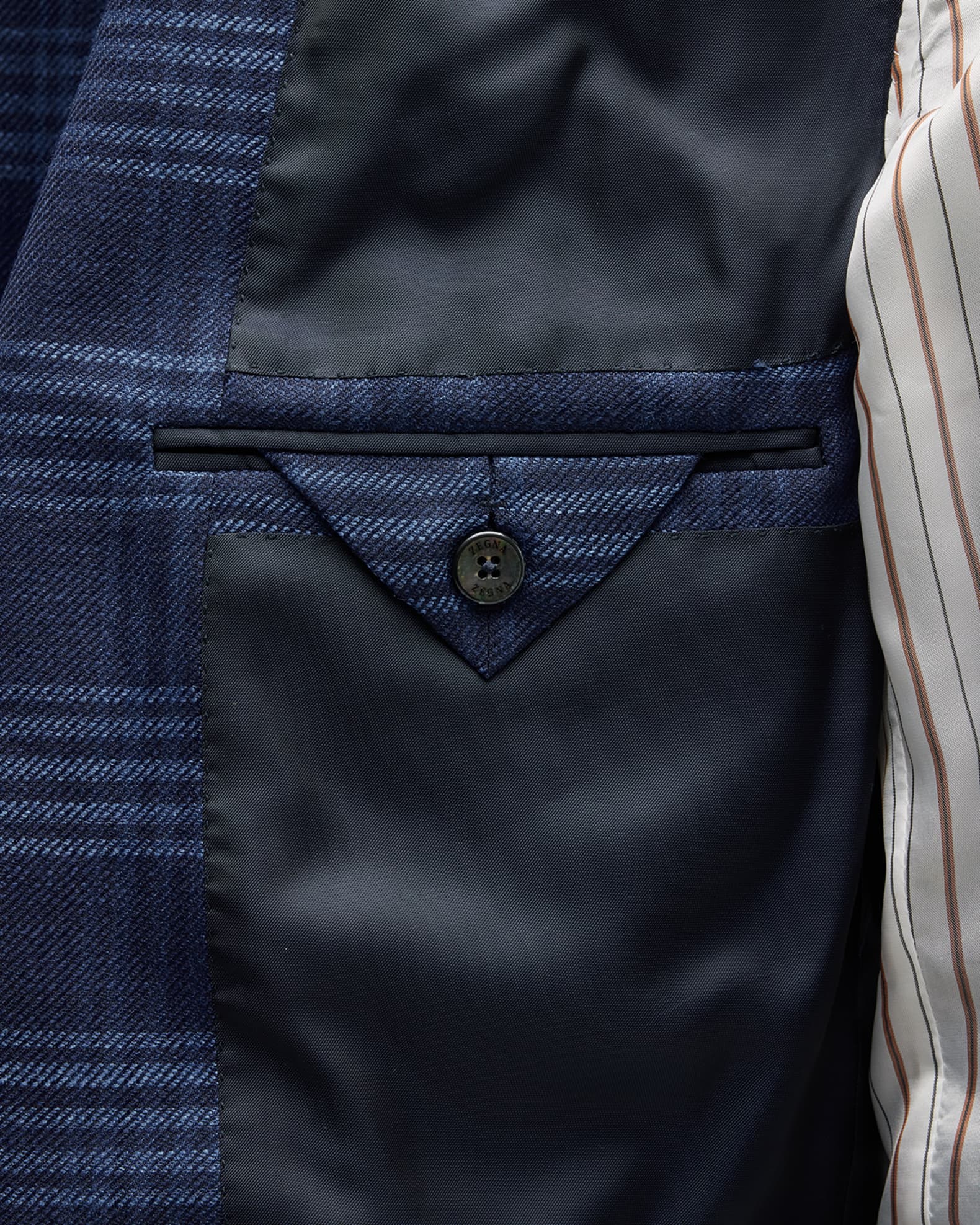 ZEGNA Men's Plaid Wool-Silk Sport Coat | Neiman Marcus