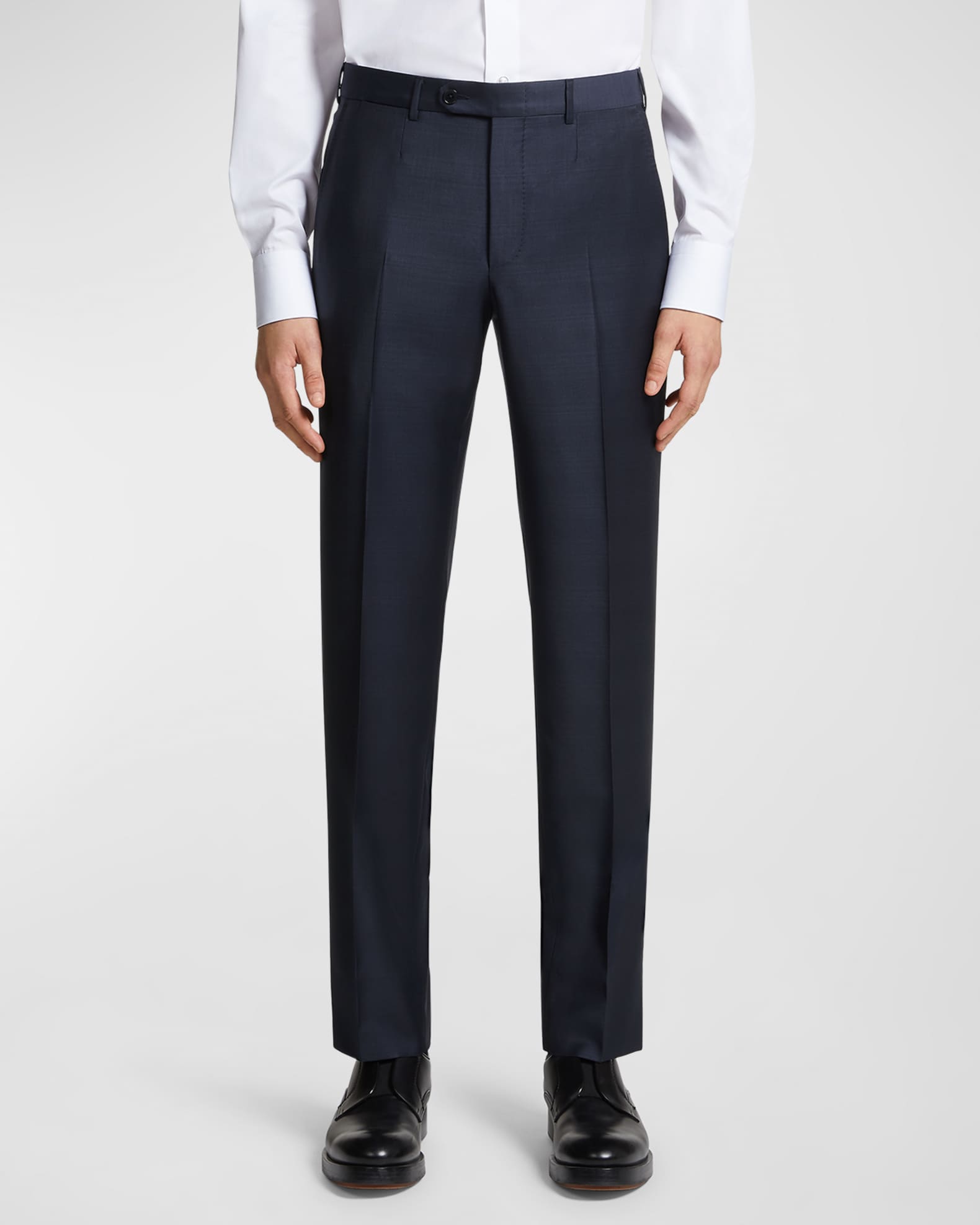 ZEGNA Men's Tonal Plaid Wool-Silk Suit | Neiman Marcus