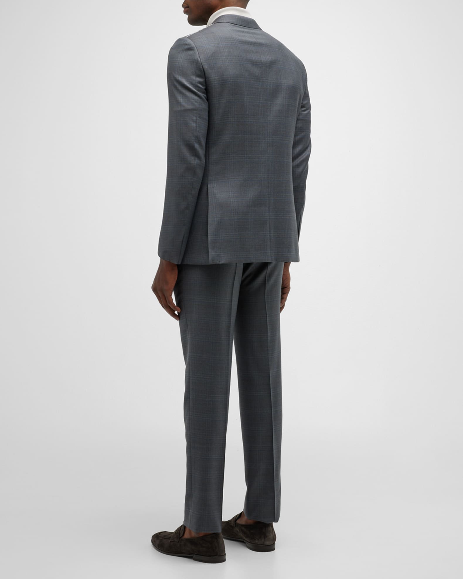 ZEGNA Men's Plaid Wool Suit | Neiman Marcus