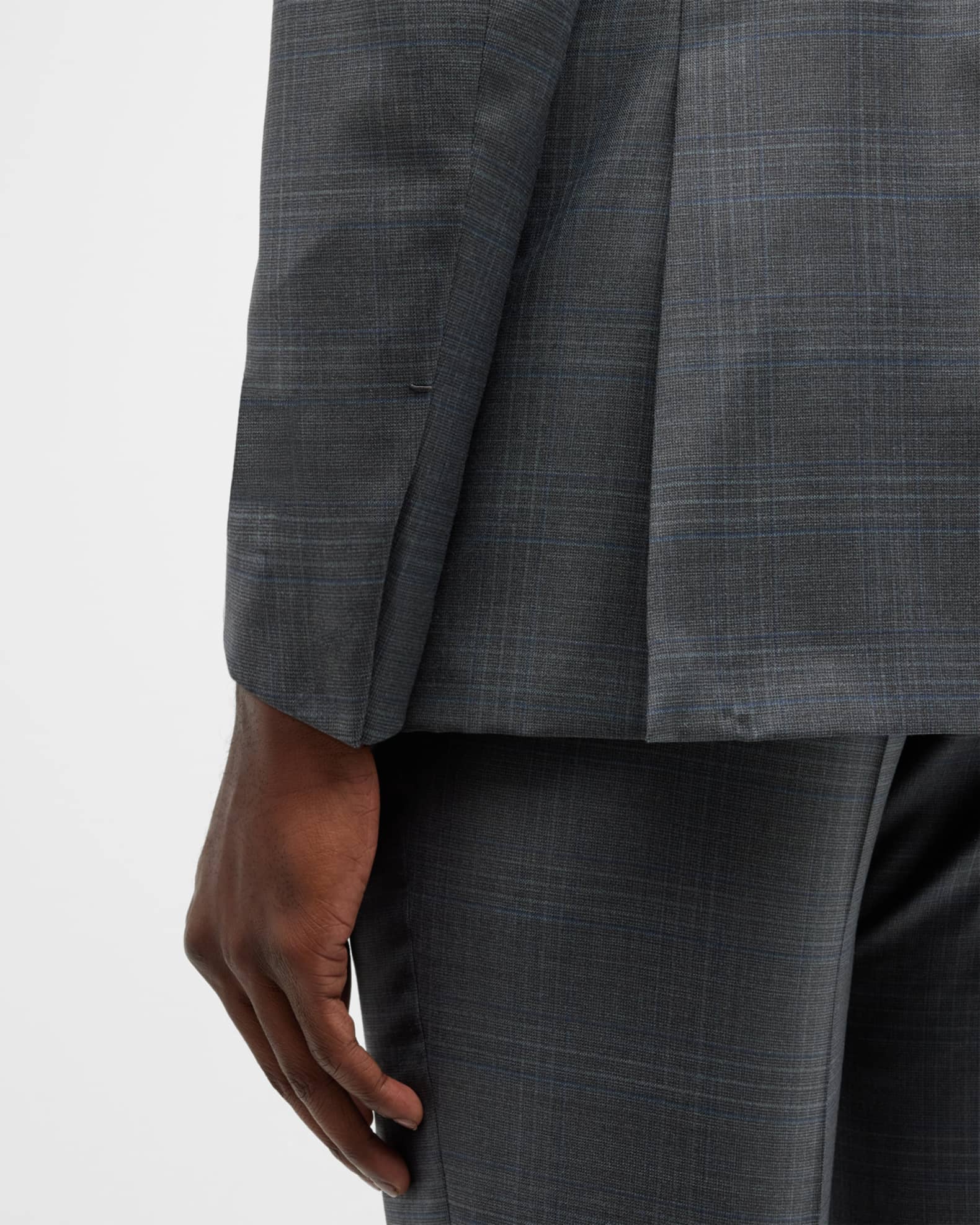 ZEGNA Men's Plaid Wool Suit | Neiman Marcus