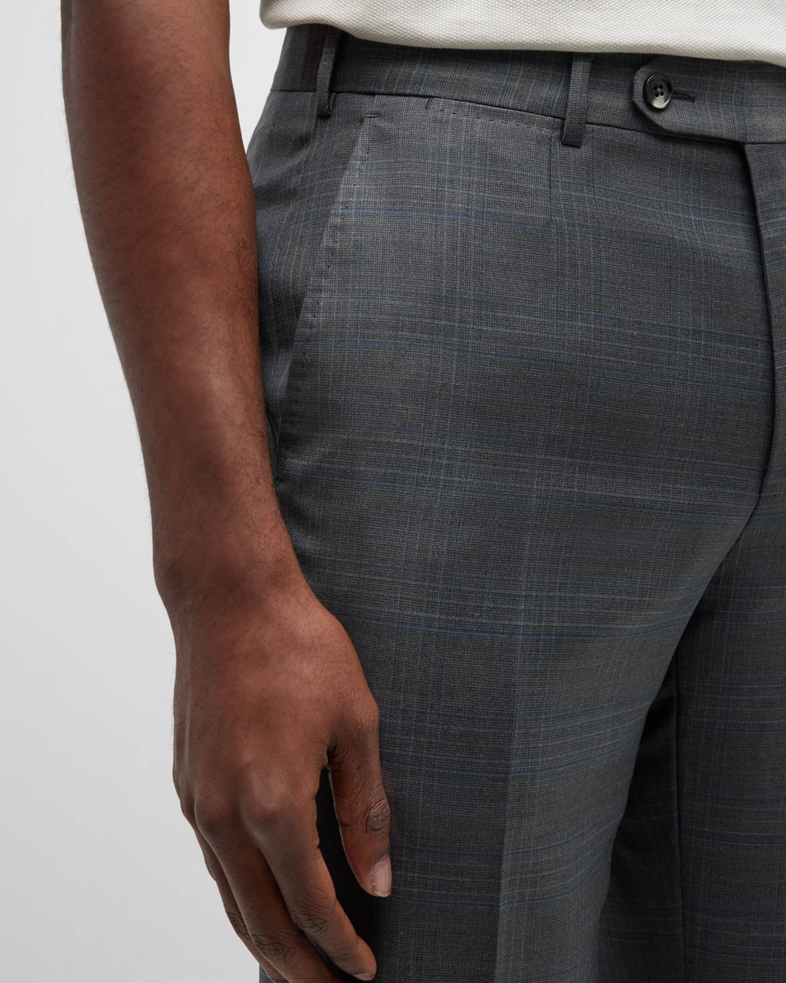 ZEGNA Men's Plaid Wool Suit | Neiman Marcus