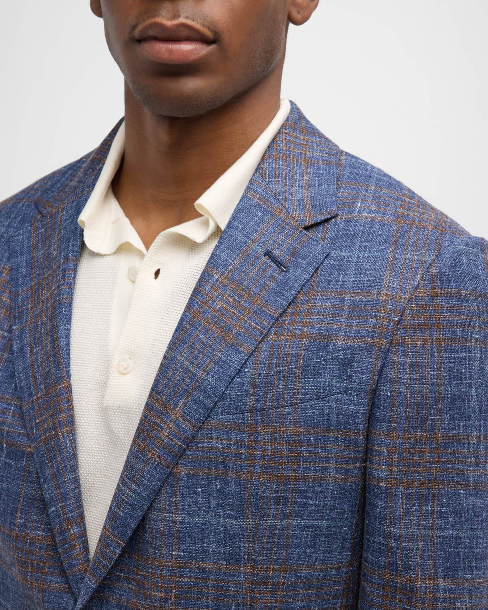 ZEGNA Men's Plaid Wool-Blend Sport Coat | Neiman Marcus