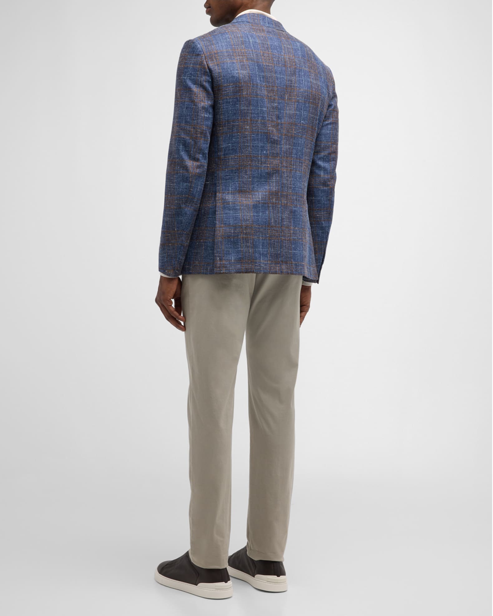 ZEGNA Men's Plaid Wool-Blend Sport Coat | Neiman Marcus