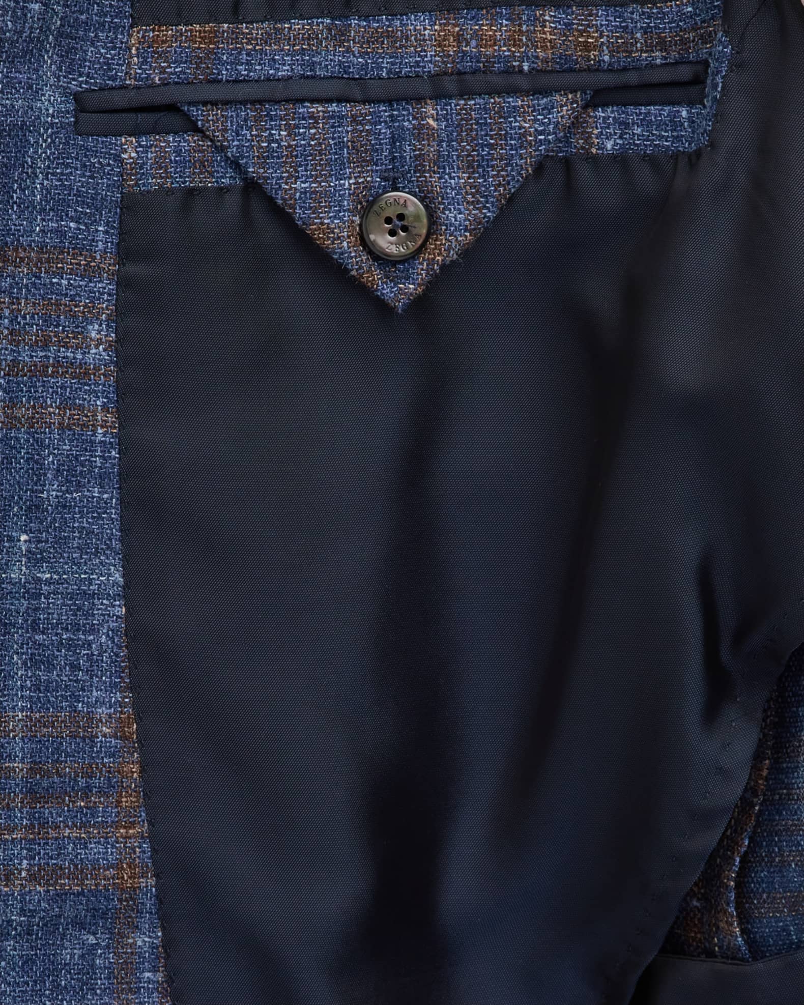 ZEGNA Men's Plaid Wool-Blend Sport Coat | Neiman Marcus