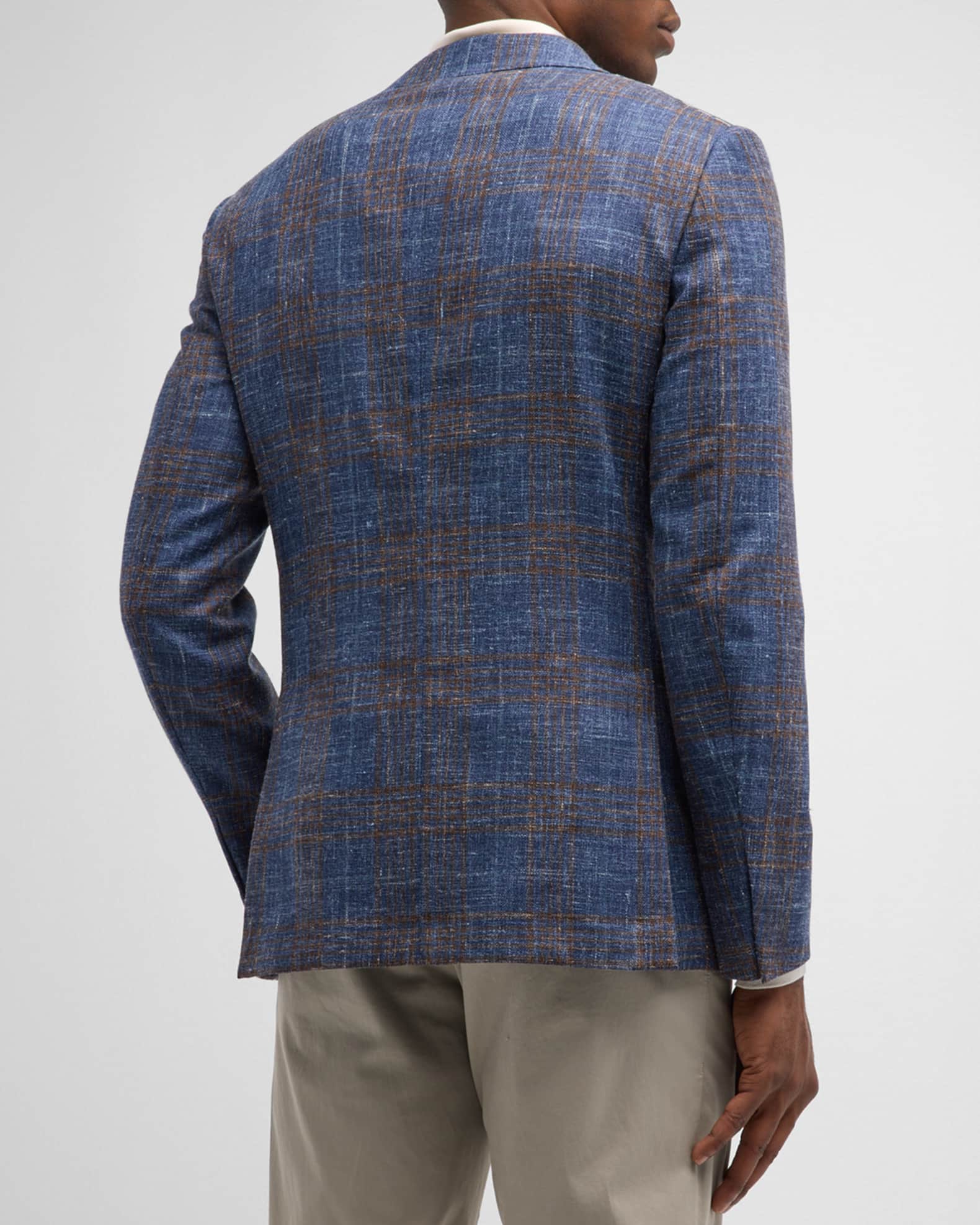 ZEGNA Men's Plaid Wool-Blend Sport Coat | Neiman Marcus