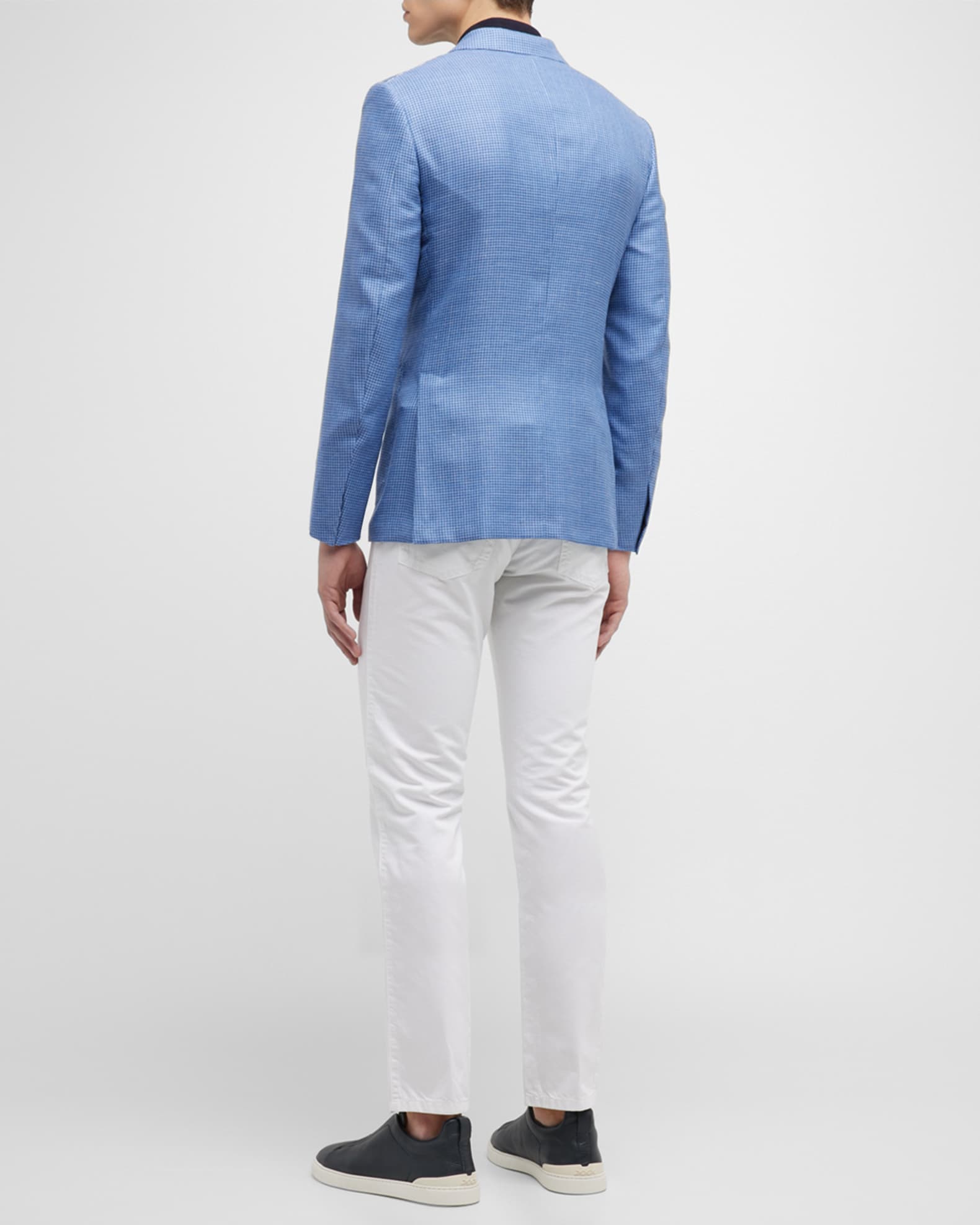 ZEGNA Men's Houndstooth Wool-Blend Sport Coat | Neiman Marcus