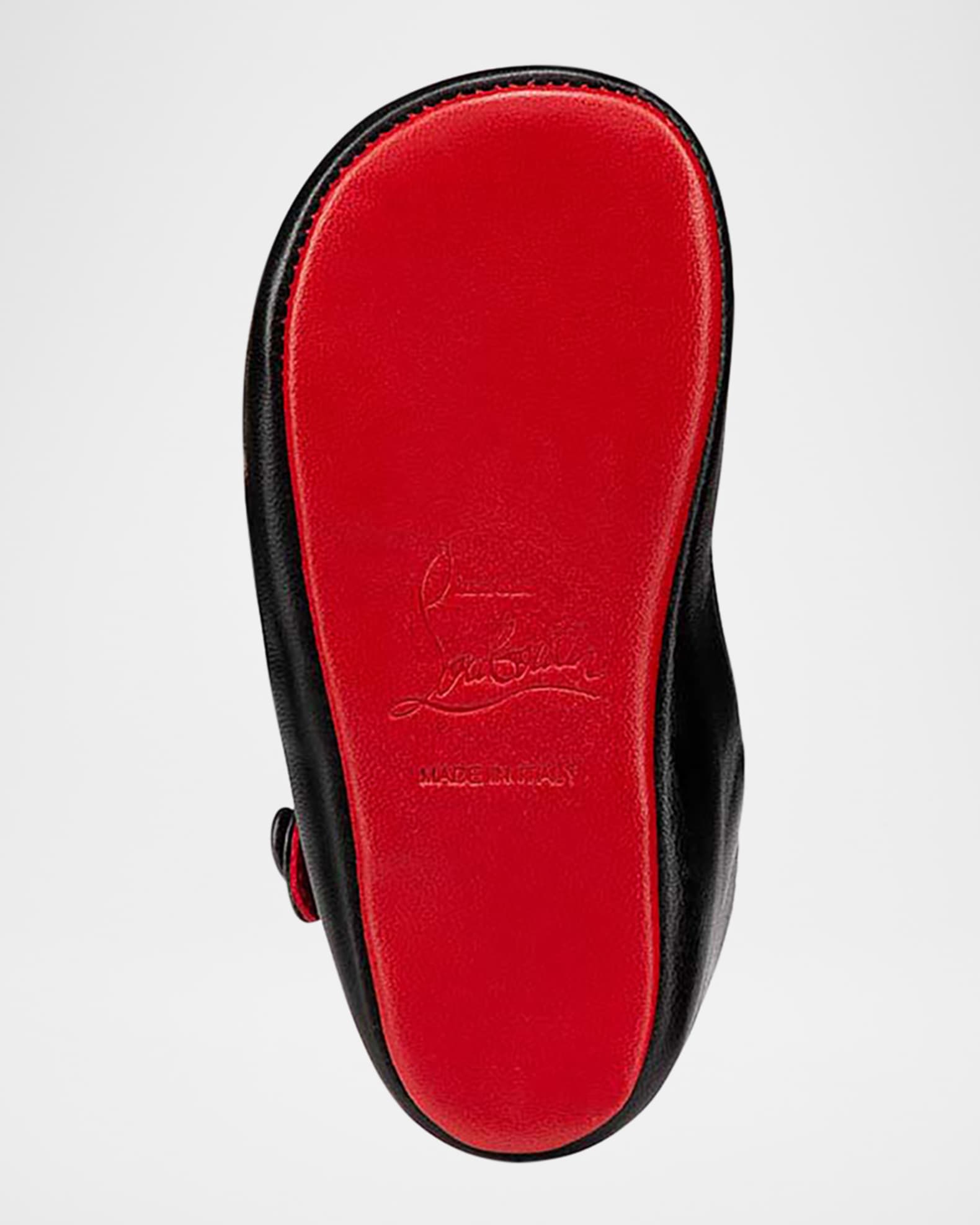 Christian Louboutin Girl's Love Chick Nappa Leather Ballerina Shoes ...