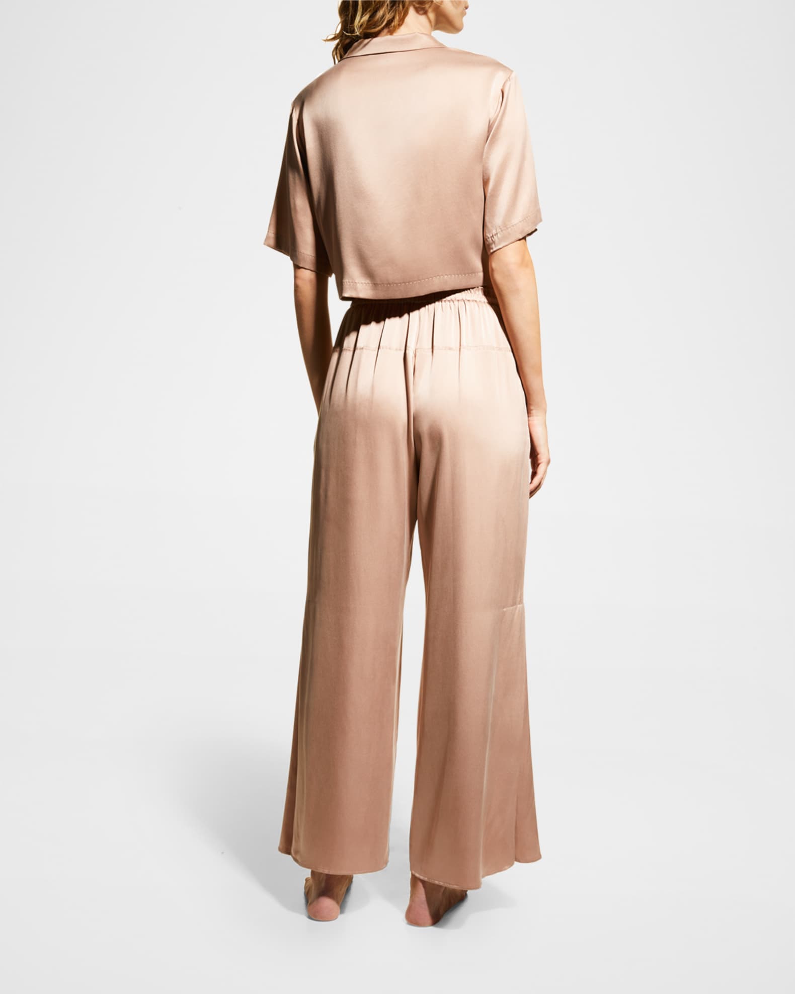 Lunya Washable Silk High-Rise Pant Set | Neiman Marcus