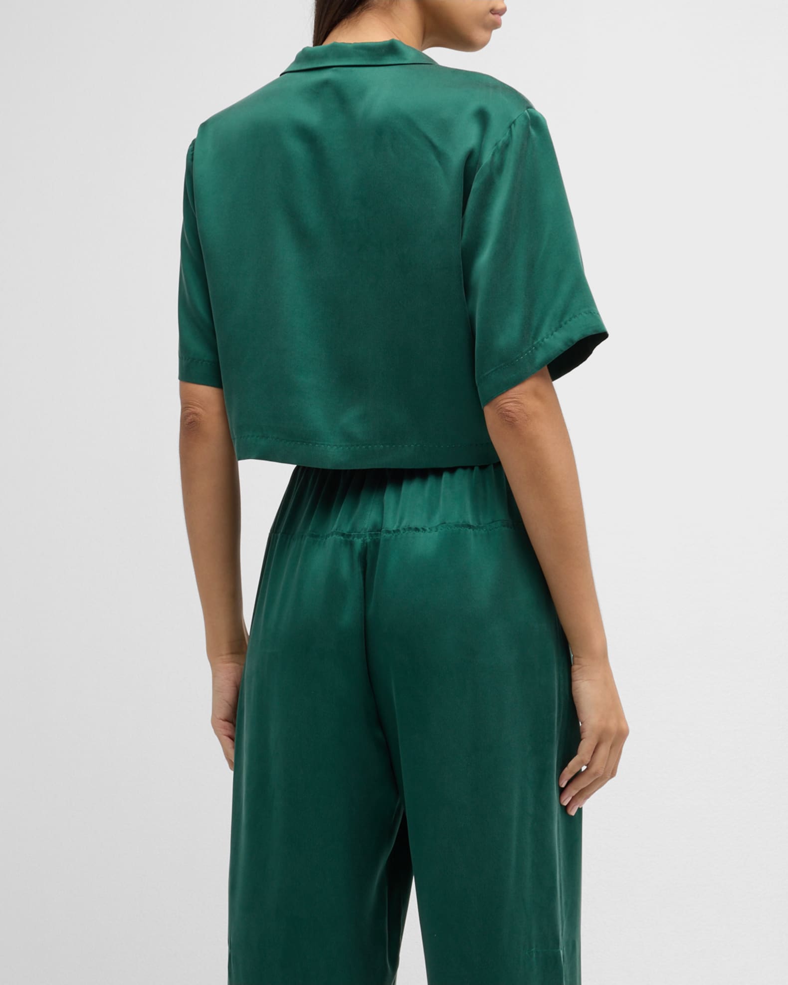 Lunya Washable Silk High-Rise Pant Set | Neiman Marcus