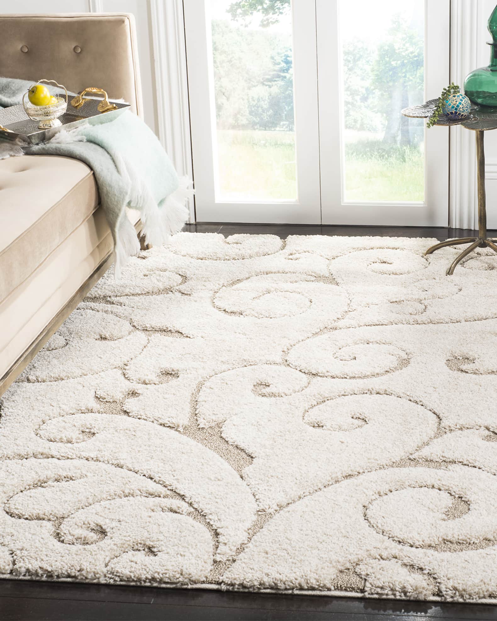 Josiah Power-Loomed Shag Rug | Neiman Marcus