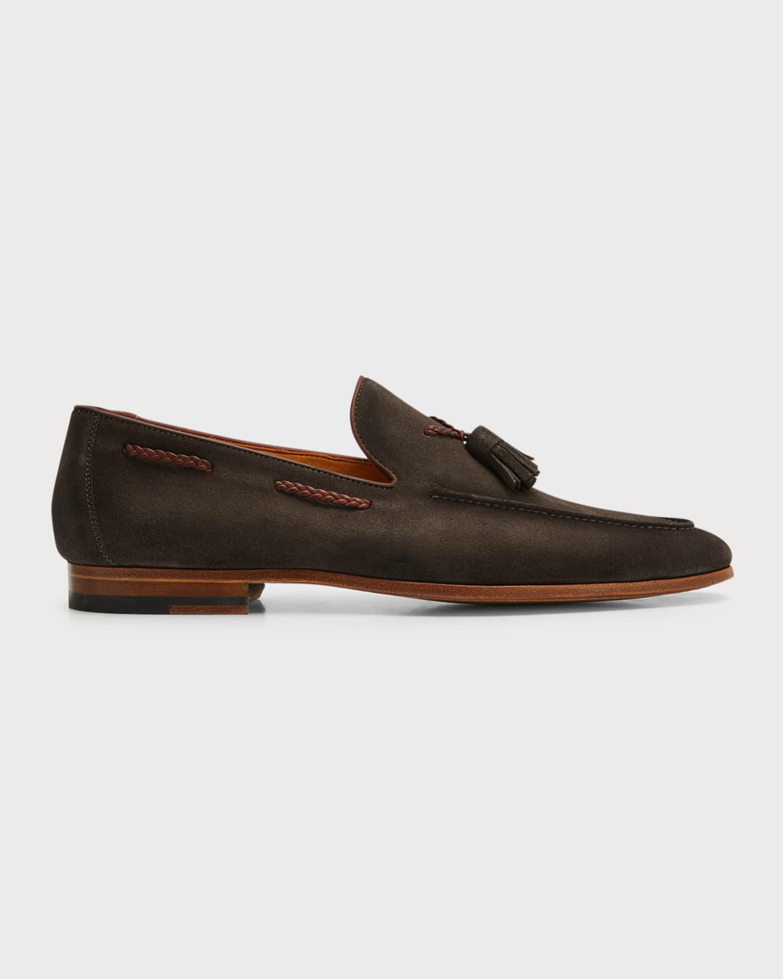 Magnanni Men's Suede Tassel Loafers | Neiman Marcus