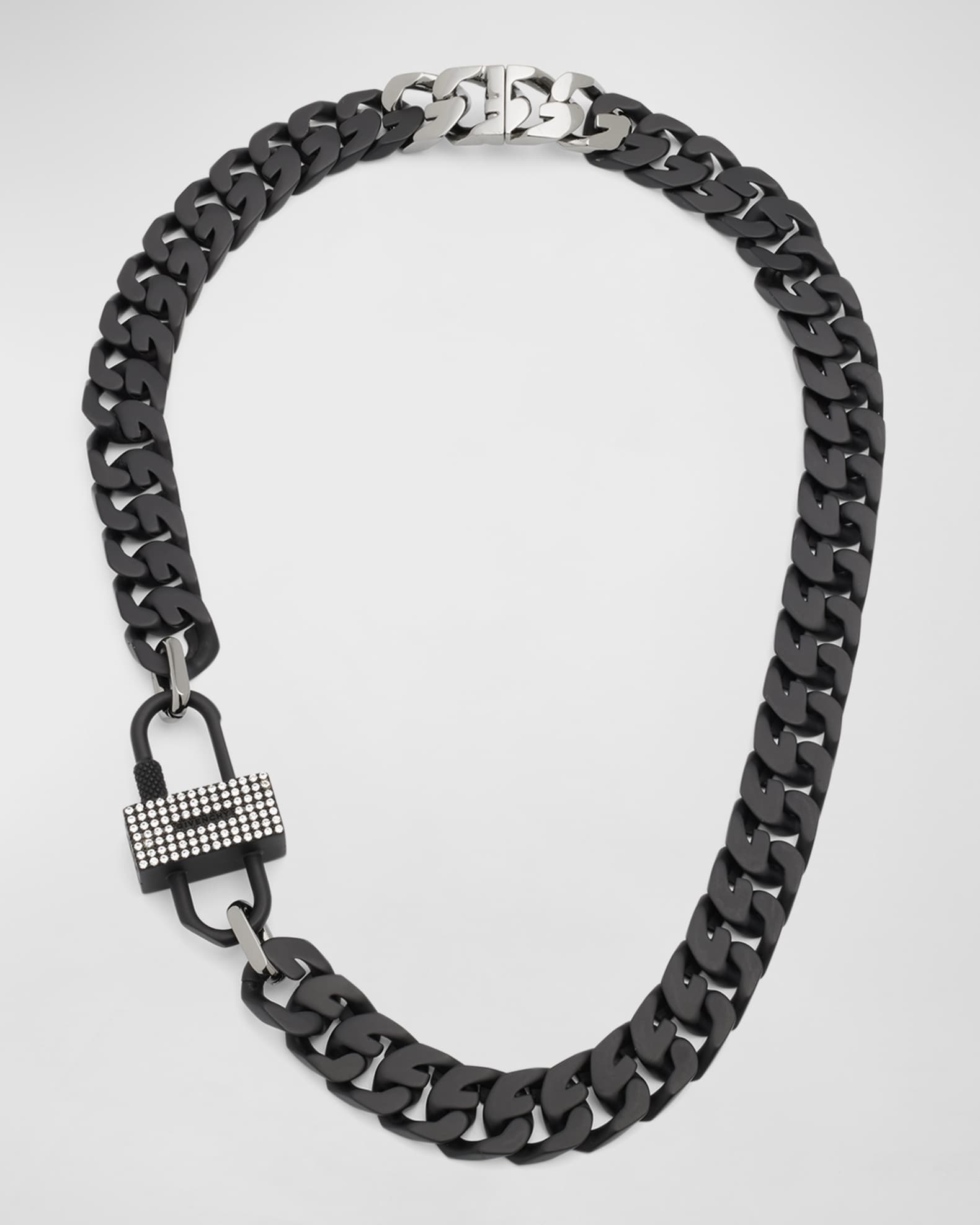 Givenchy Men's Crystal Pavé G-Chain Necklace | Neiman Marcus