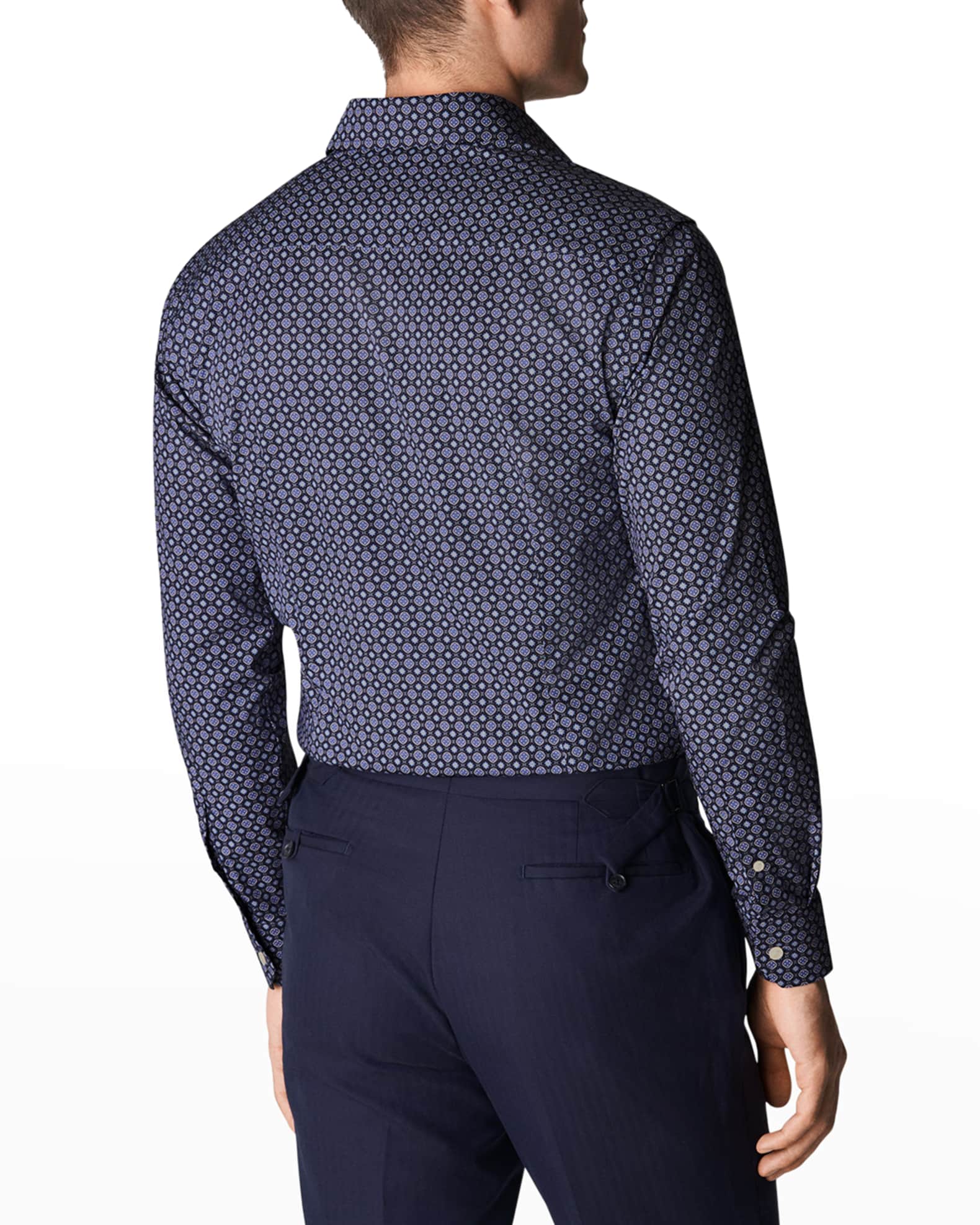 Eton Men's Contemporary Fit Medallion Print Shirt | Neiman Marcus