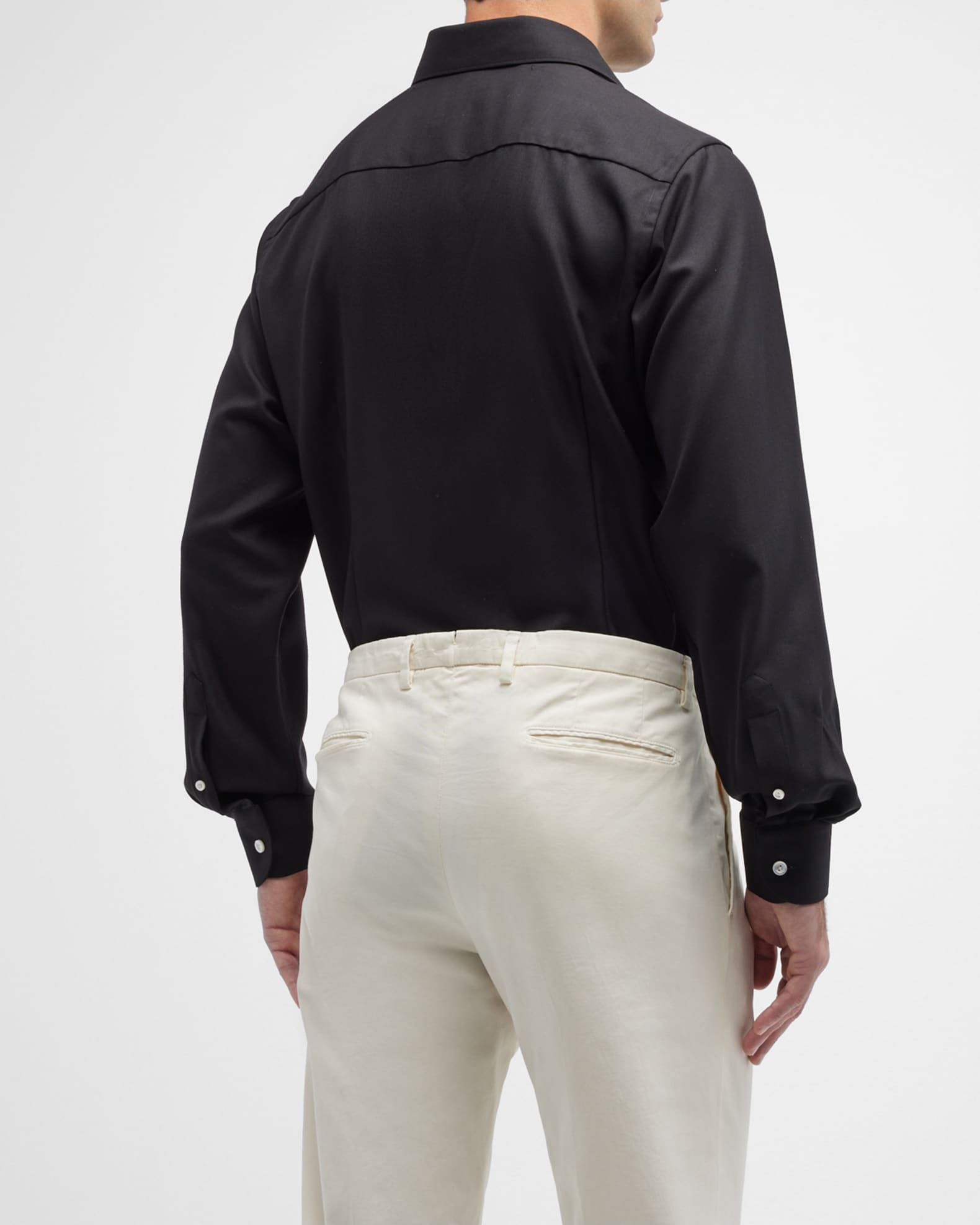 Eton Men's Merino Wool Solid Dress Shirt | Neiman Marcus