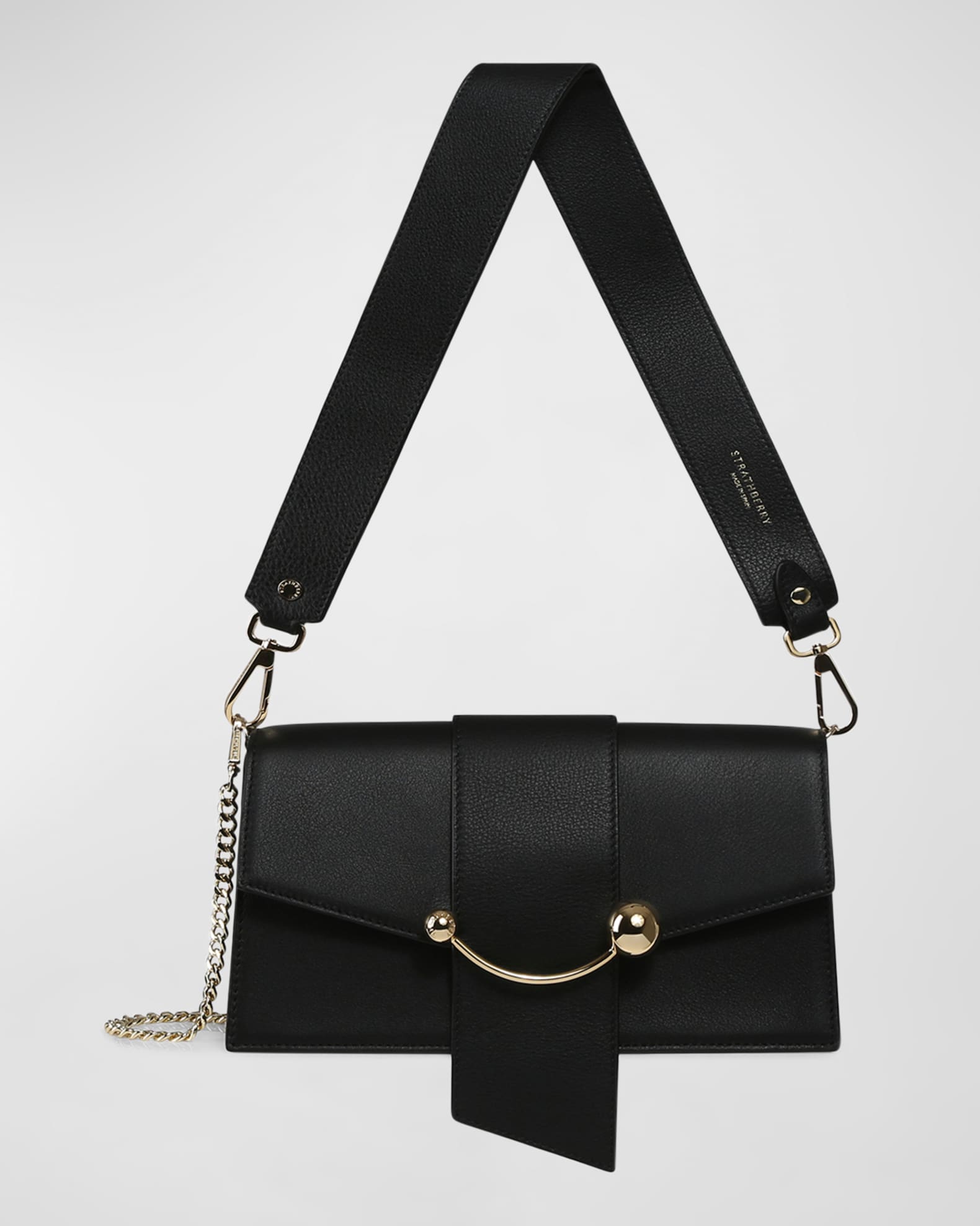 STRATHBERRY Mini Crescent Leather Shoulder Bag | Neiman Marcus
