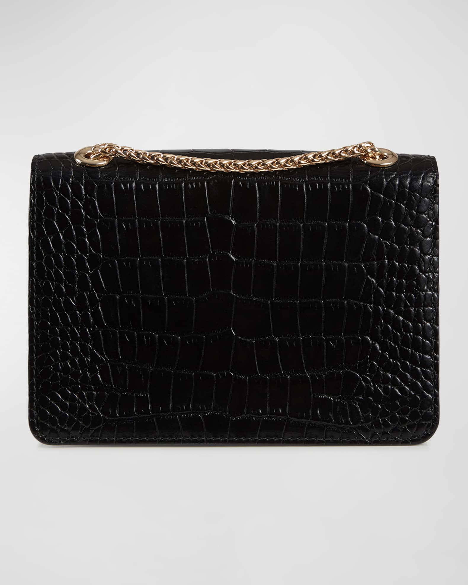 STRATHBERRY Mini Croc-Embossed Chain Crossbody Bag | Neiman Marcus