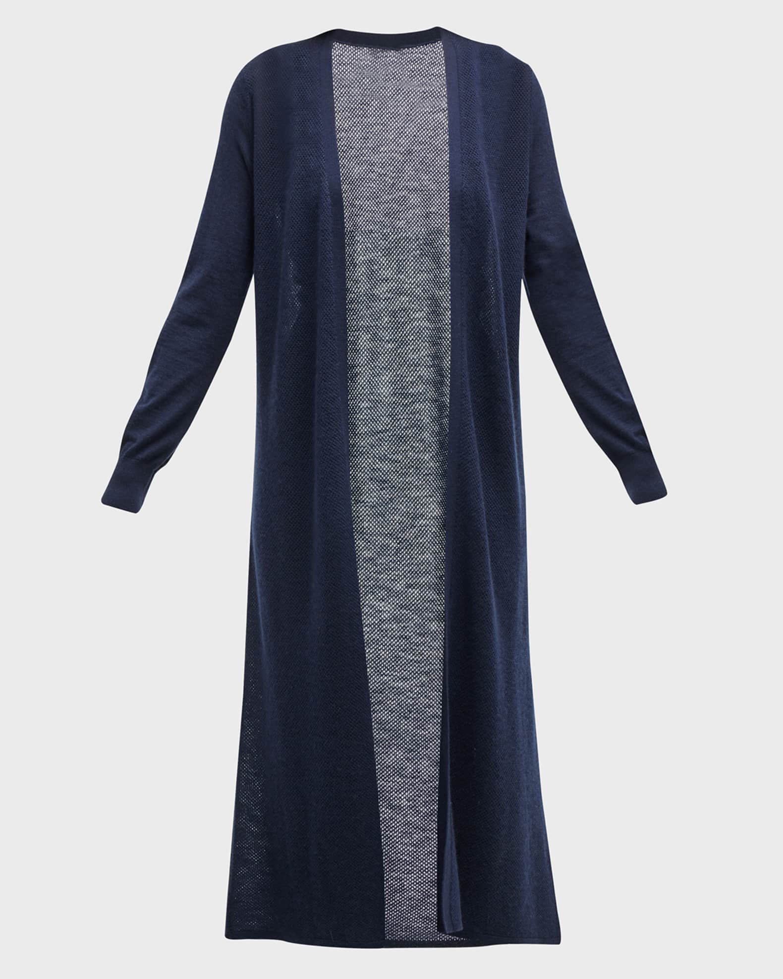 Neiman Marcus Cashmere Collection Cashmere Mesh Stitch Duster | Neiman ...