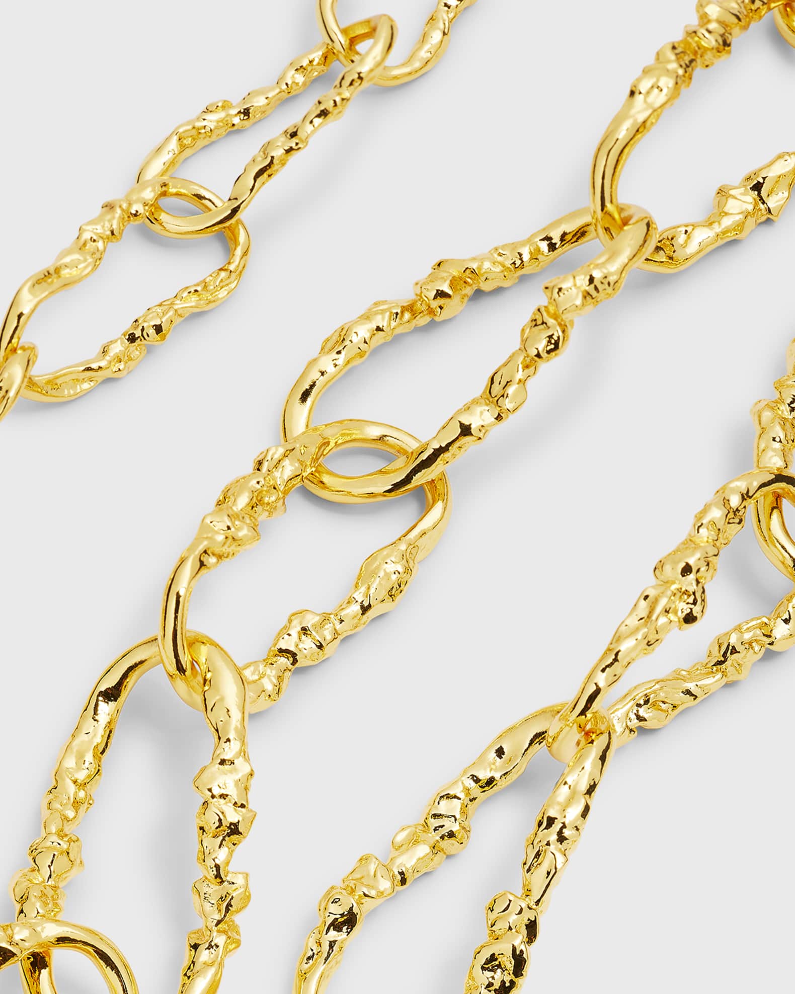 Alexis Bittar Brut Link Long Chain Necklace | Neiman Marcus