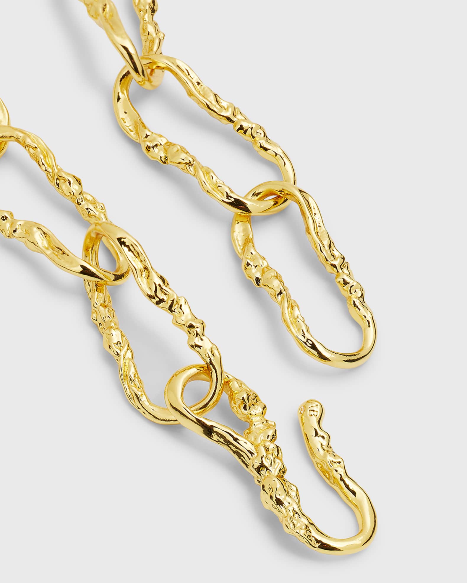 Alexis Bittar Brut Link Long Chain Necklace | Neiman Marcus