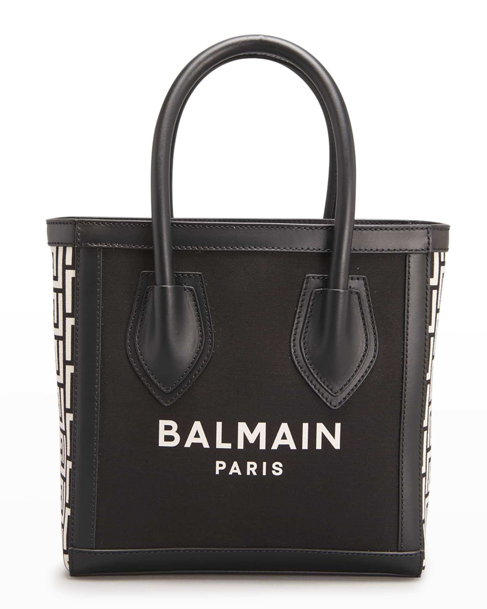 Balmain B Army Logo & Monogram Shopper Tote Bag | Neiman Marcus