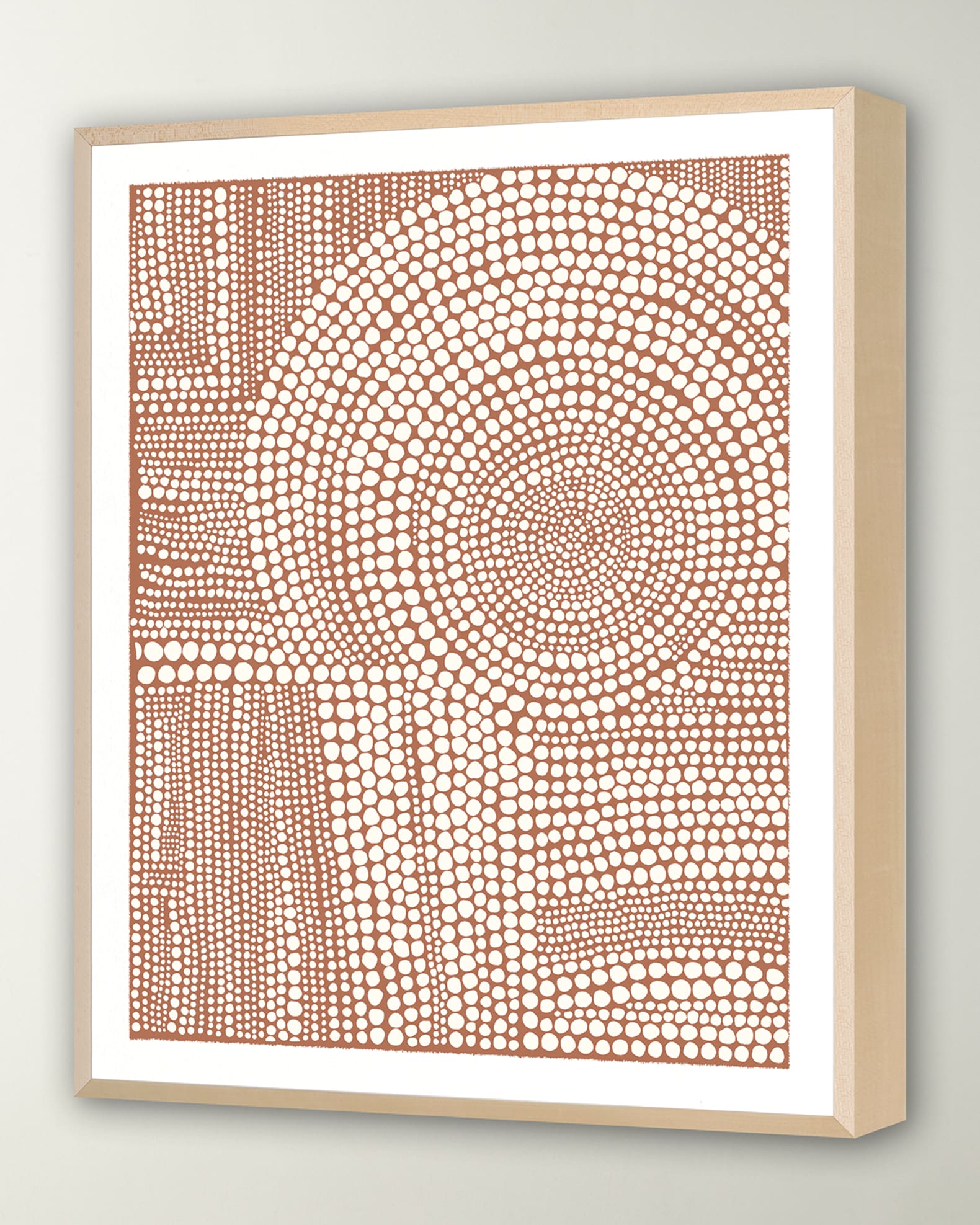 Grand Image Home Clustered Dots B in Red' Digital Print Wall Art by ...