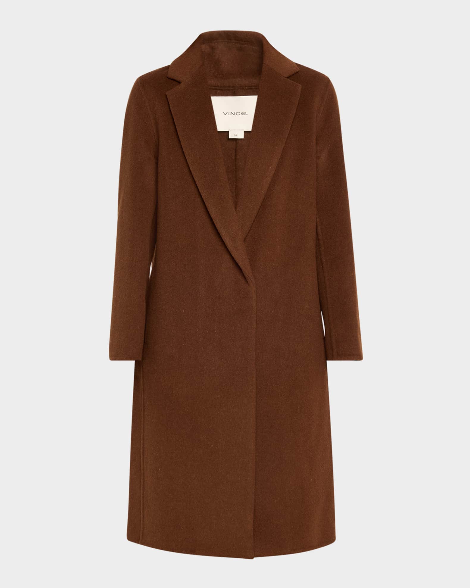 Vince Classic Straight Wool-Blend Coat | Neiman Marcus