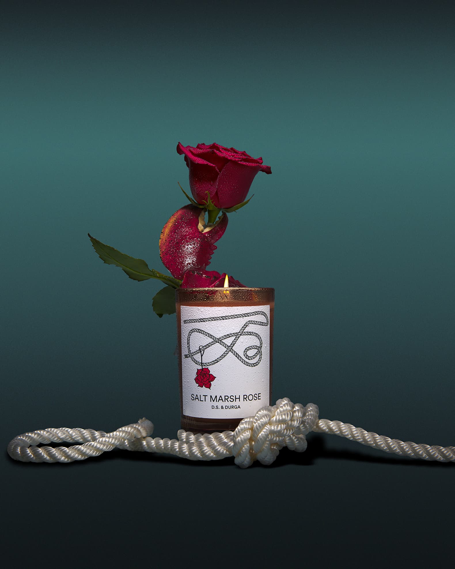 D.S. & DURGA Salt Marsh Rose Candle, 7 oz. | Neiman Marcus