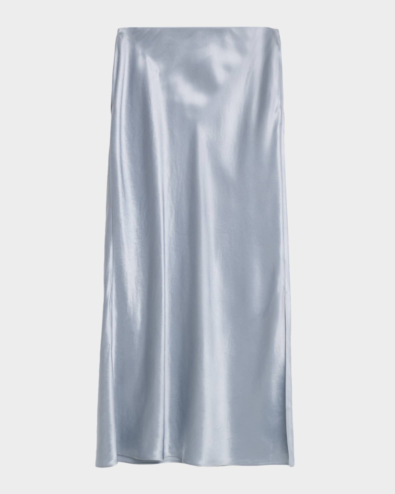 Vince Side-Slit Satin Slip Skirt | Neiman Marcus