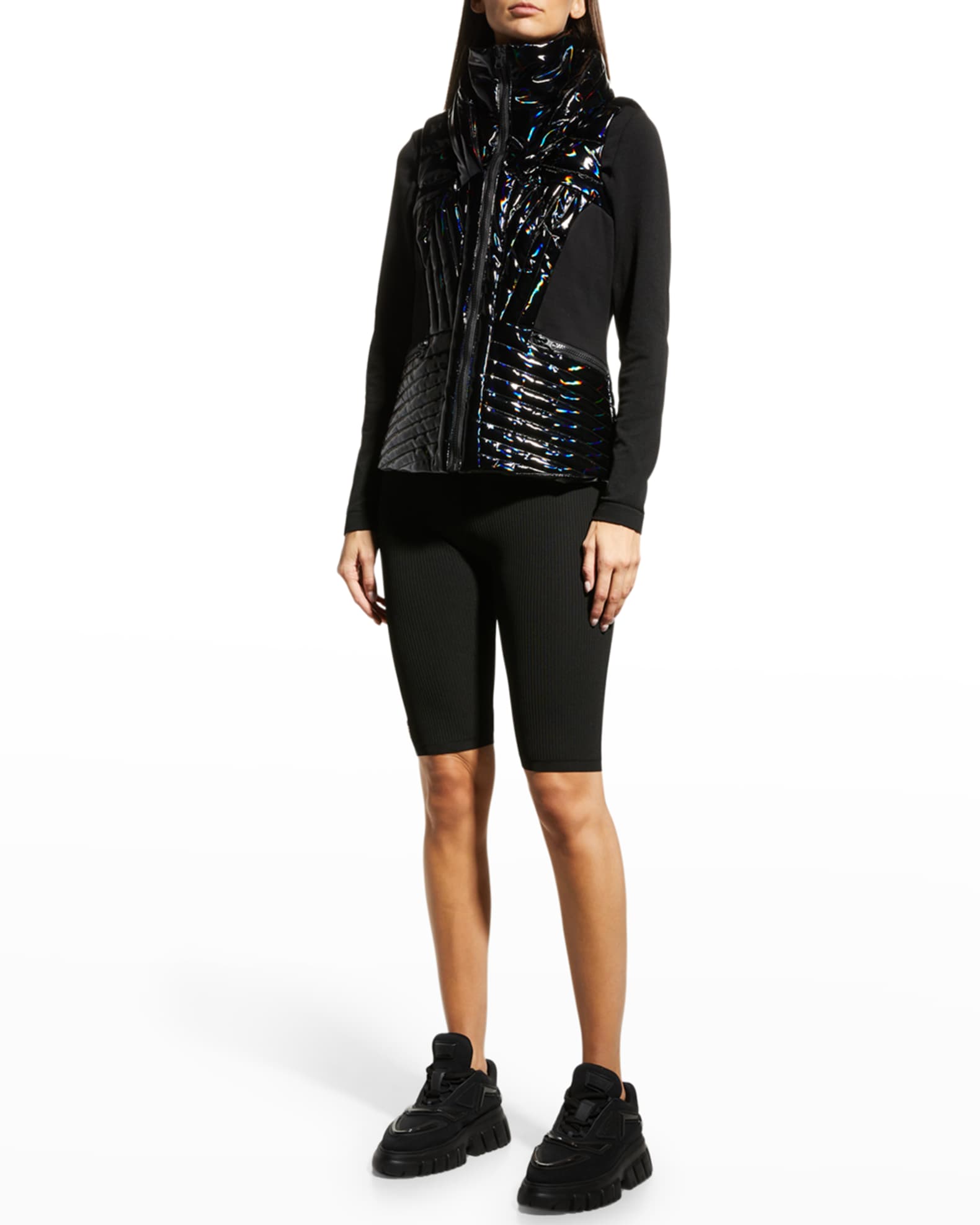 Blanc Noir Motion Panel Vest | Neiman Marcus