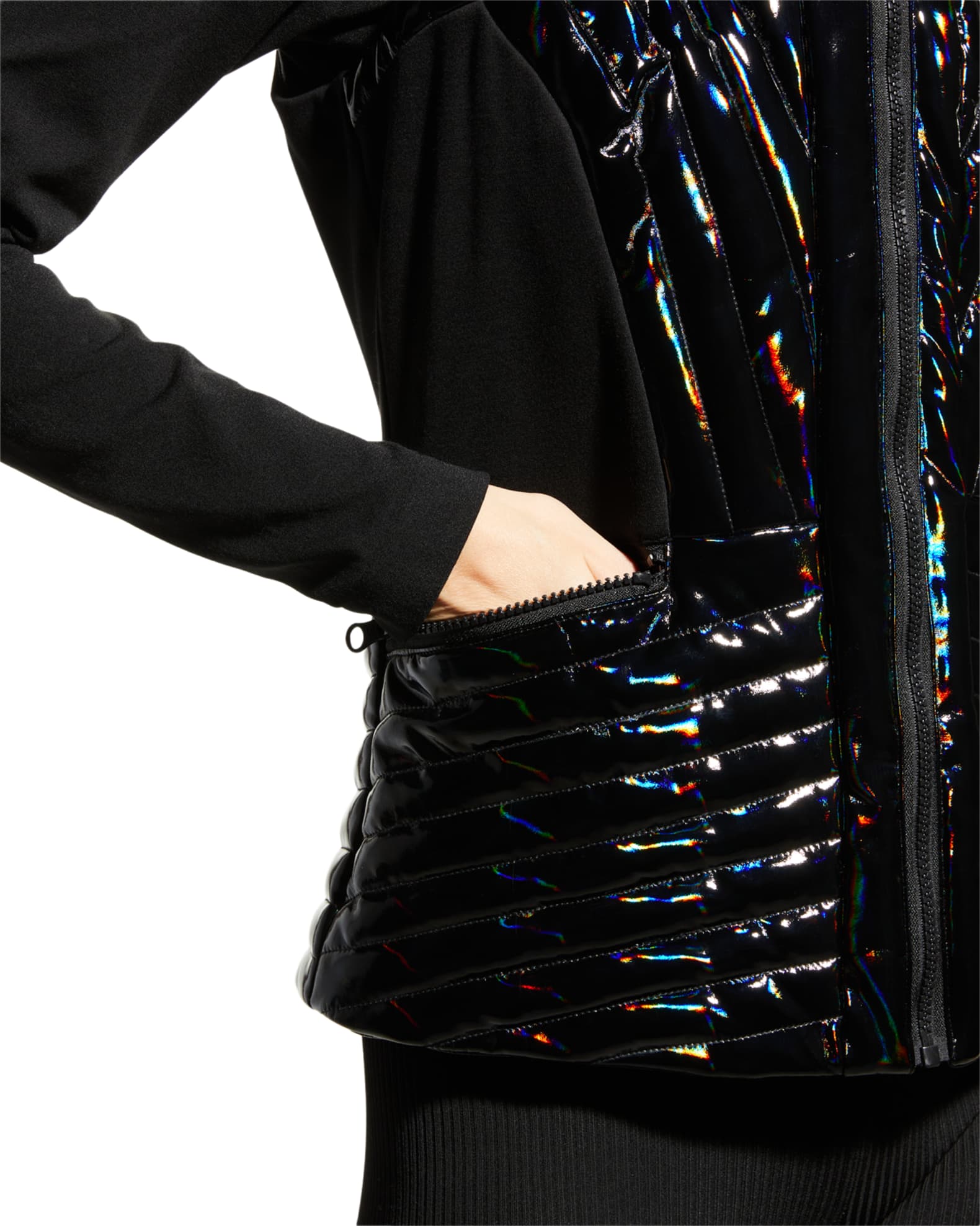 Blanc Noir Motion Panel Vest | Neiman Marcus