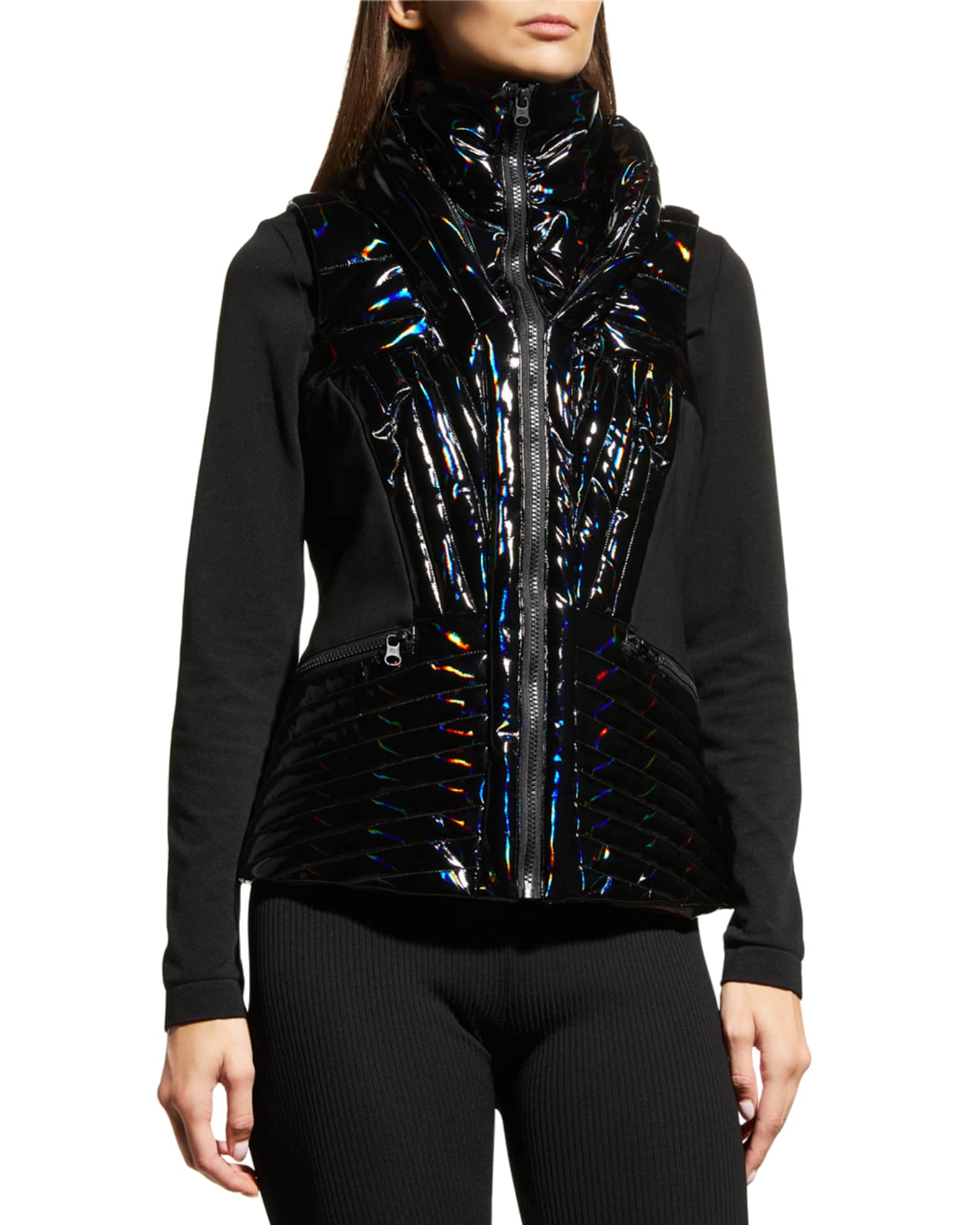 Blanc Noir Motion Panel Vest | Neiman Marcus