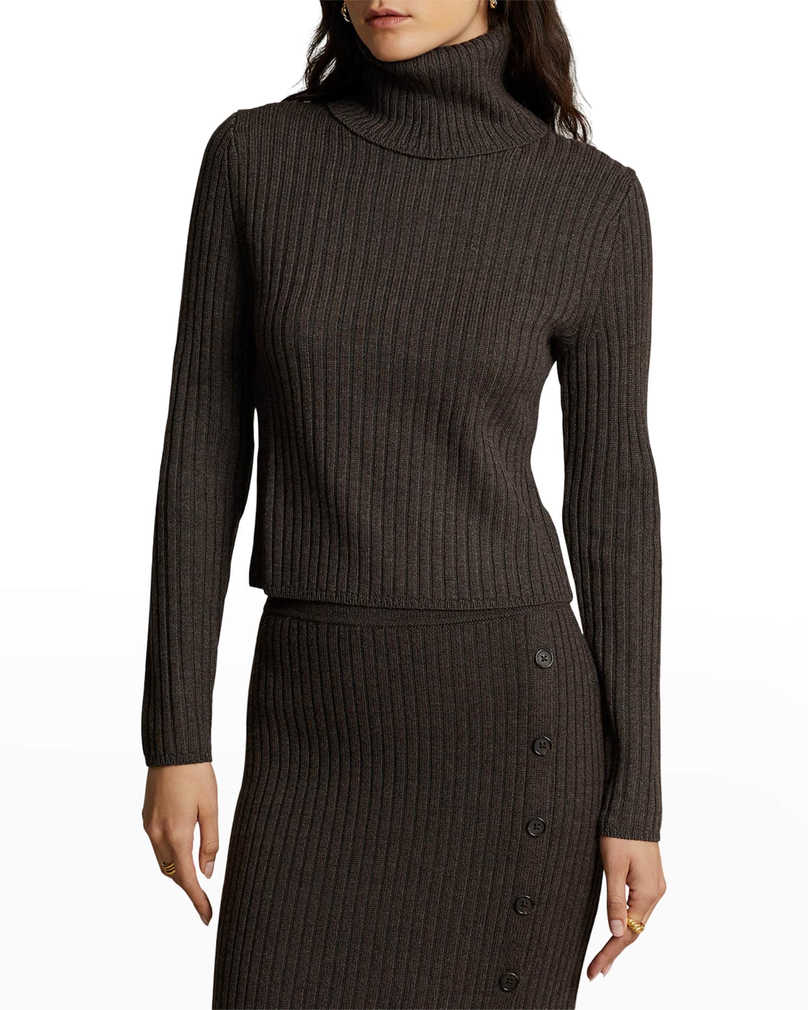 Rib-Knit Merino Wool Collection | Neiman Marcus