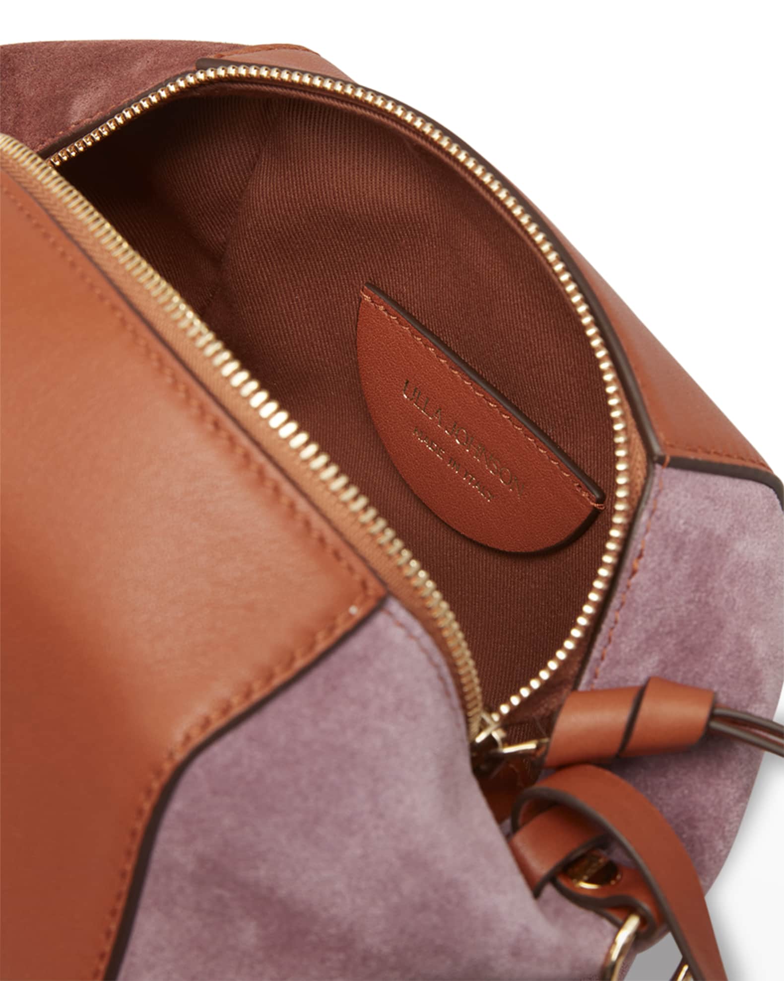 Ulla Johnson Imogen Small Convertible Mix-Leather Crossbody Bag ...