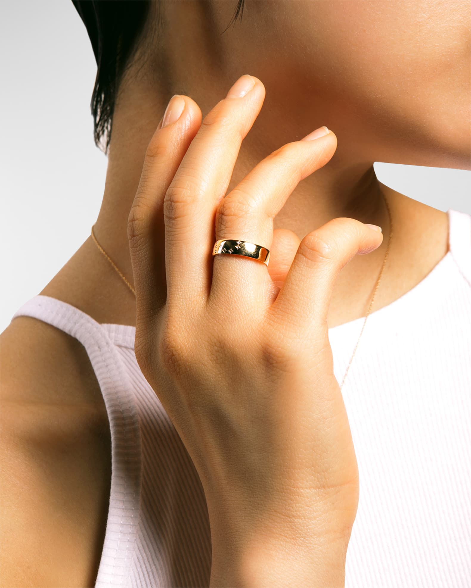 MILAMORE Diamond Braille 'Self Love' Ring | Neiman Marcus