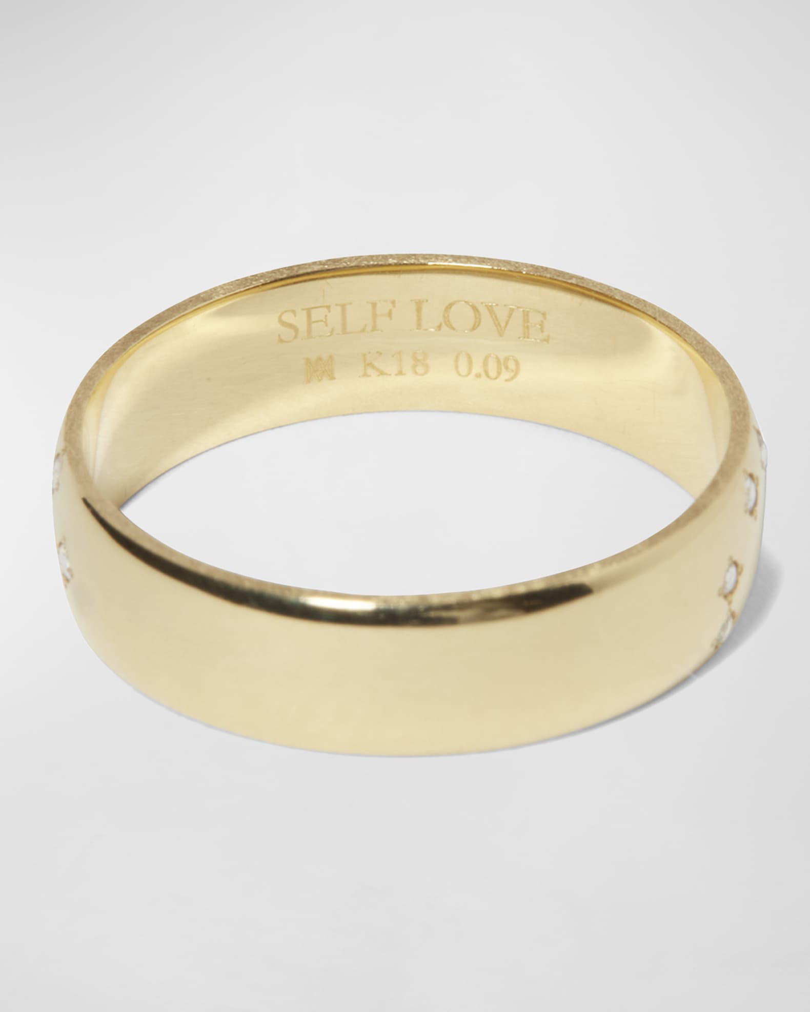 MILAMORE Diamond Braille 'Self Love' Ring | Neiman Marcus