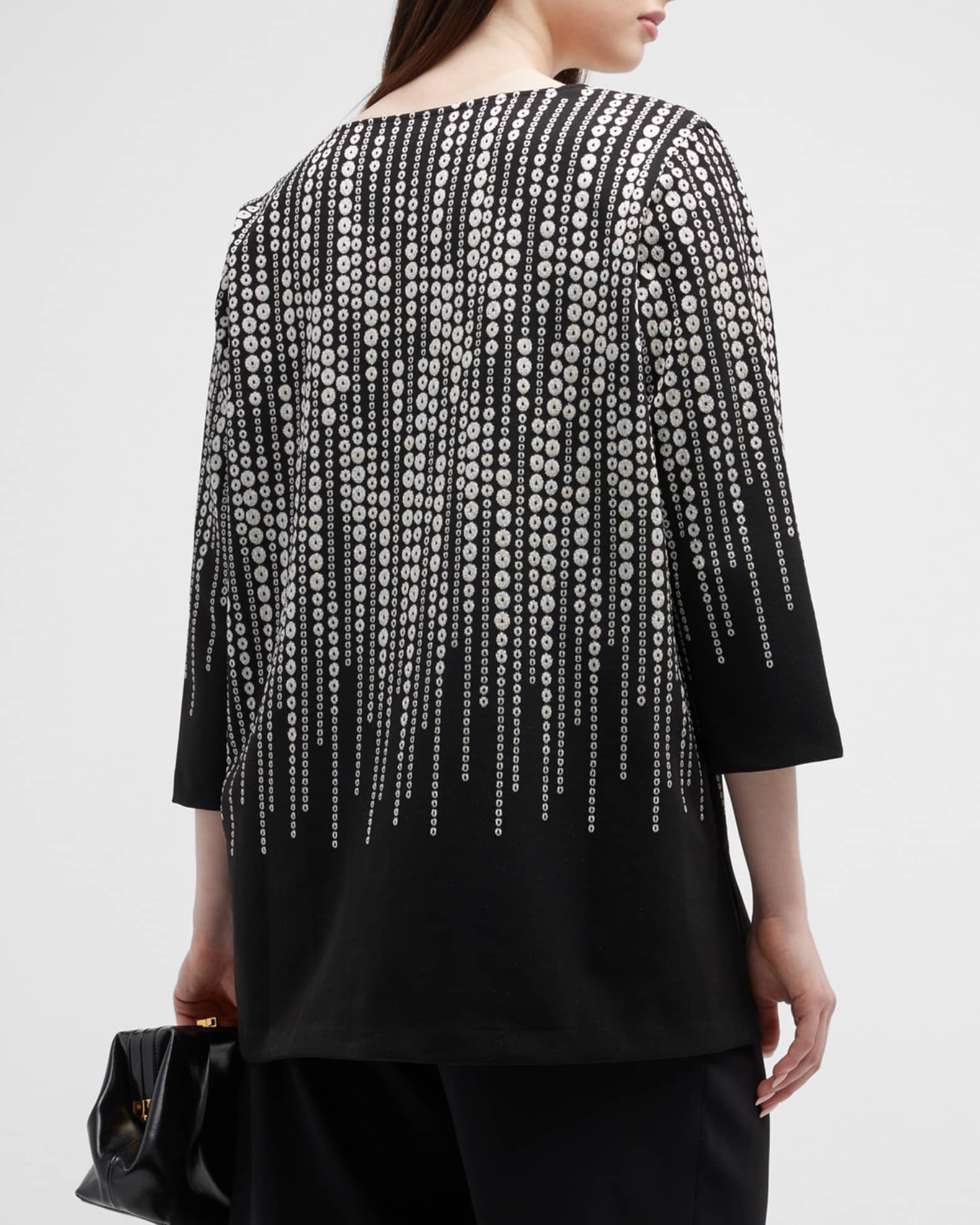 Caroline Rose Plus Size Party Pearl Knit Tunic | Neiman Marcus