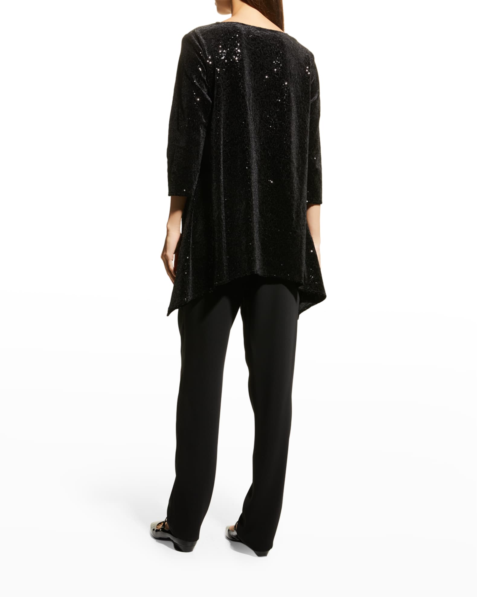 Caroline Rose Side Fall Sequin Tunic | Neiman Marcus