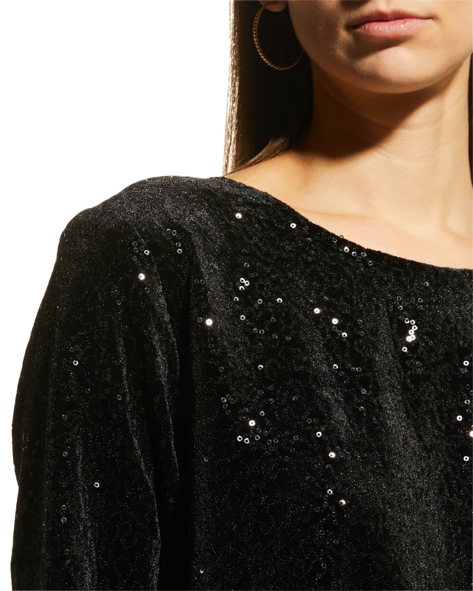 Caroline Rose Side Fall Sequin Tunic | Neiman Marcus