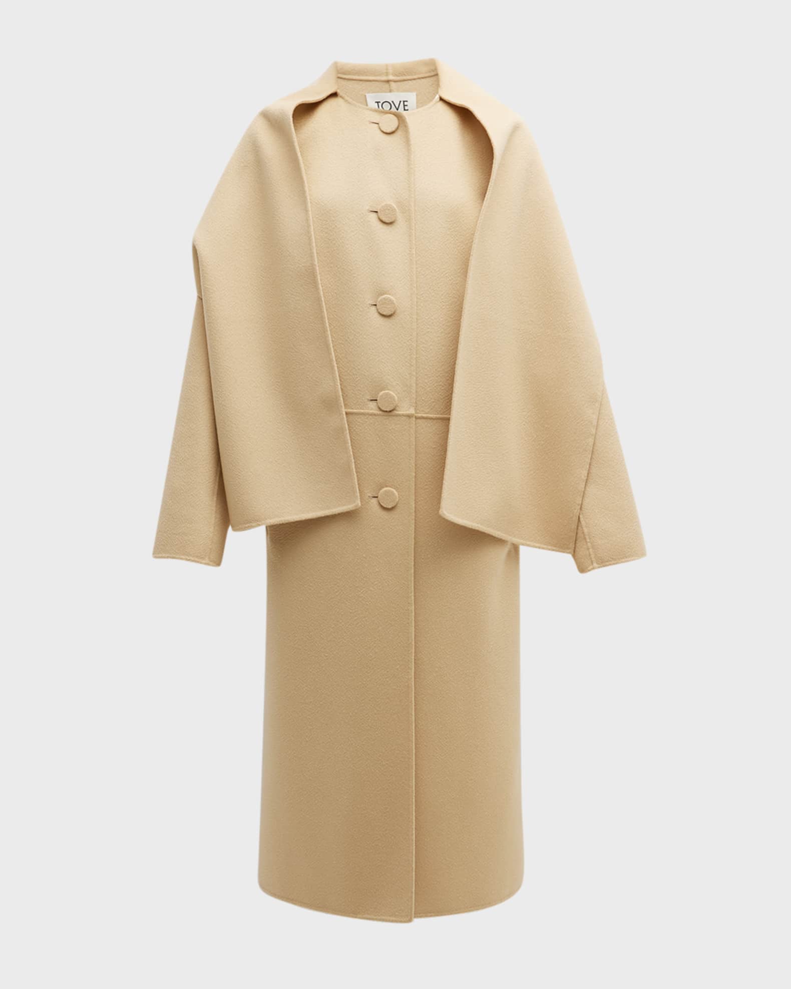 Tove Mio Long Shawl Scarf Coat | Neiman Marcus