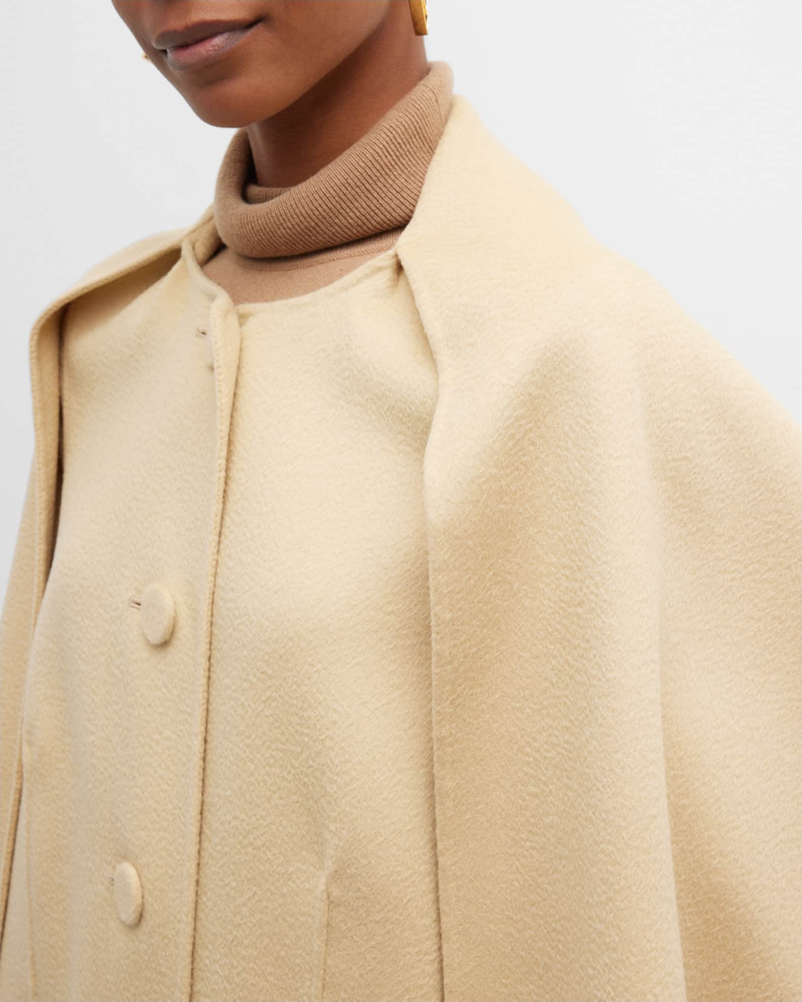 Tove Mio Long Shawl Scarf Coat | Neiman Marcus