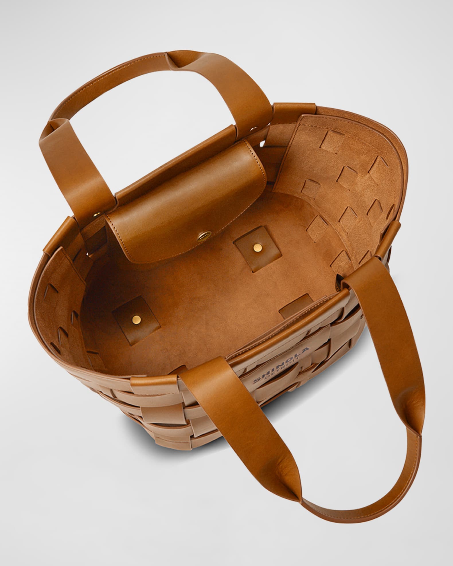 Shinola Bixby Medium Woven Basket Tote Bag | Neiman Marcus