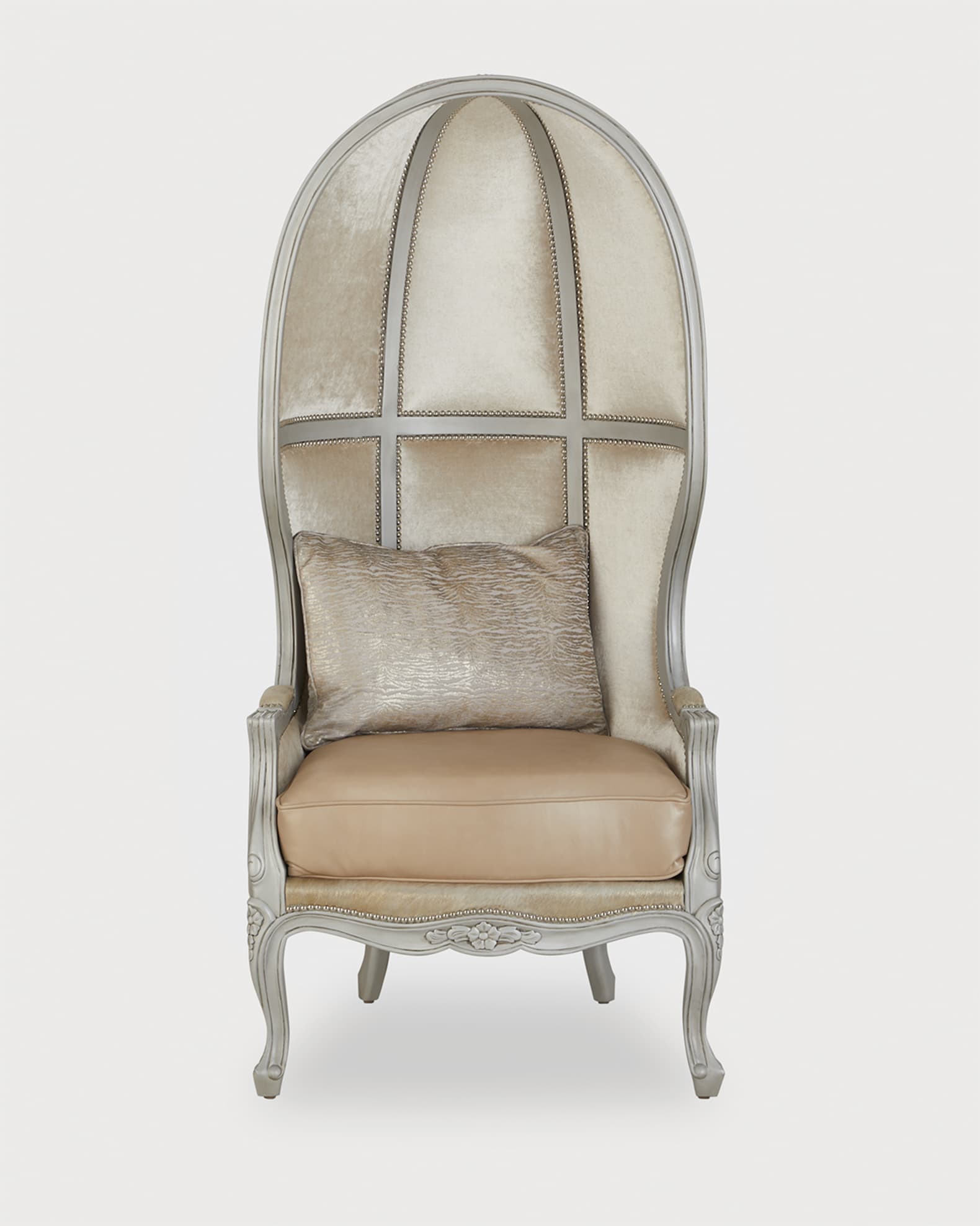 Massoud Zelda Balloon Hostess Chair | Neiman Marcus