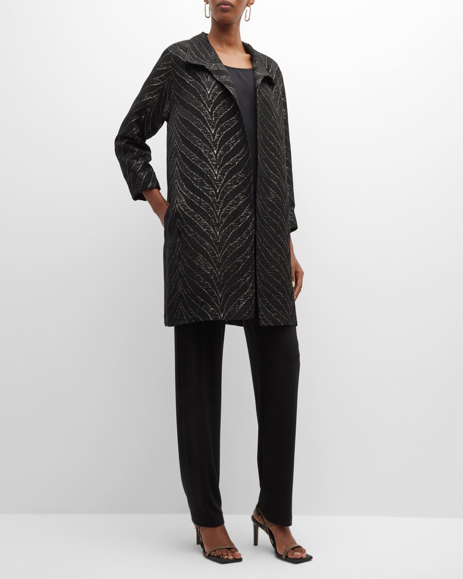 Caroline Rose Shimmer Shine Jacquard Jacket | Neiman Marcus