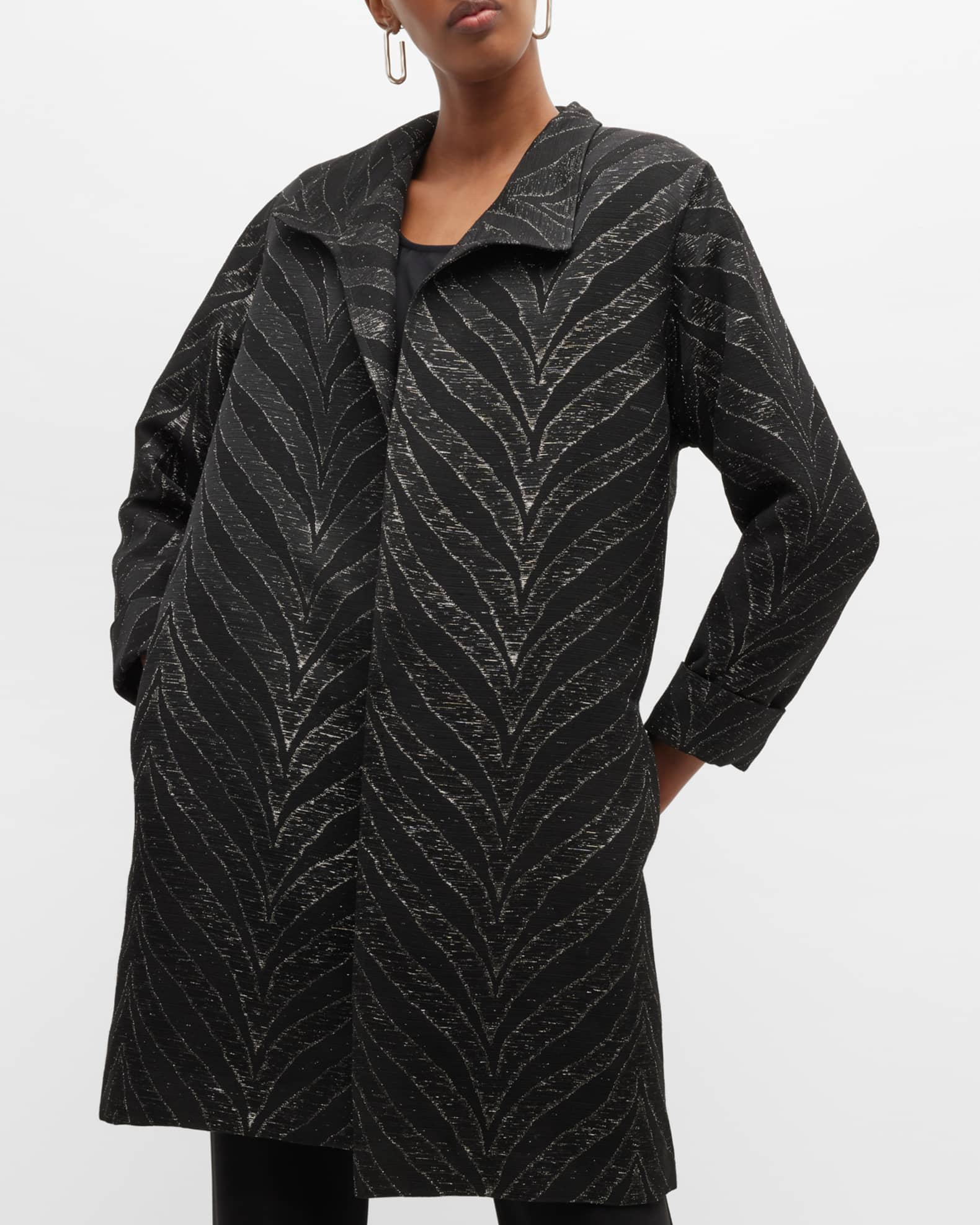 Caroline Rose Shimmer Shine Jacquard Jacket | Neiman Marcus