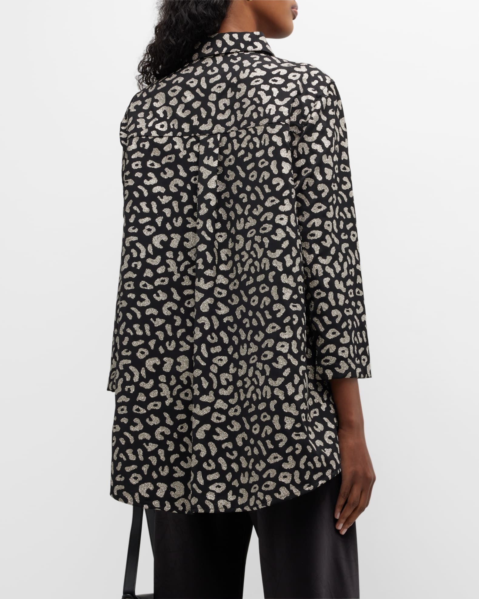 Caroline Rose Razzle Dazzle Shimmer Boyfriend Shirt | Neiman Marcus