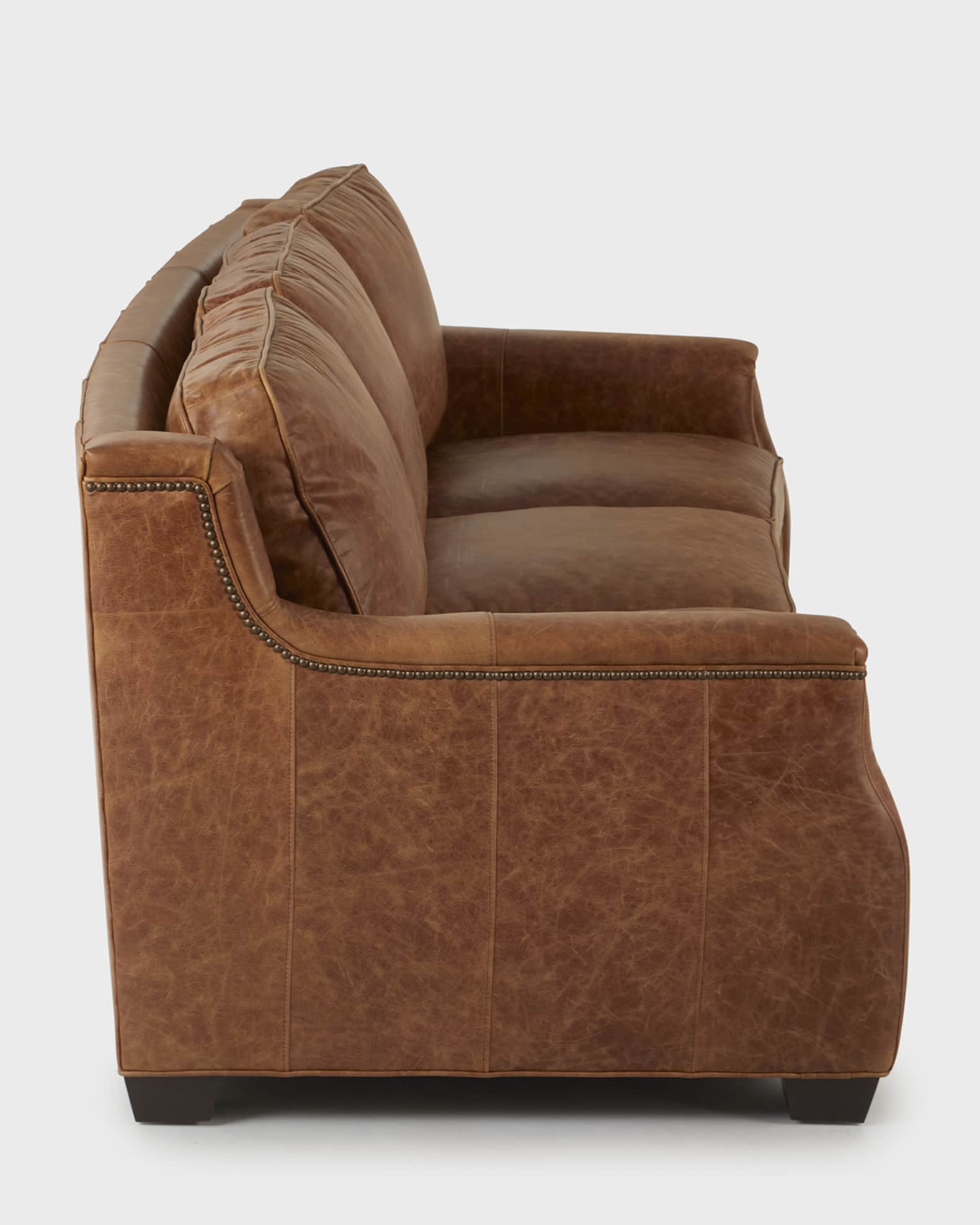 Hooker Furniture Yates Leather Sofa, 92.5" | Neiman Marcus