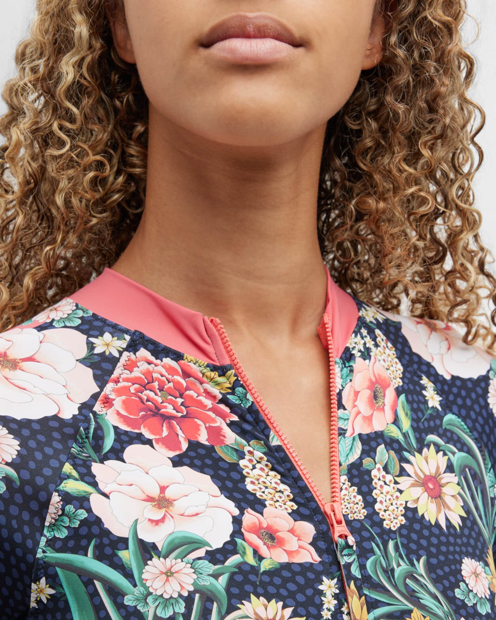 Johnny Was Plus Size One-Piece Surf Shirt | Neiman Marcus