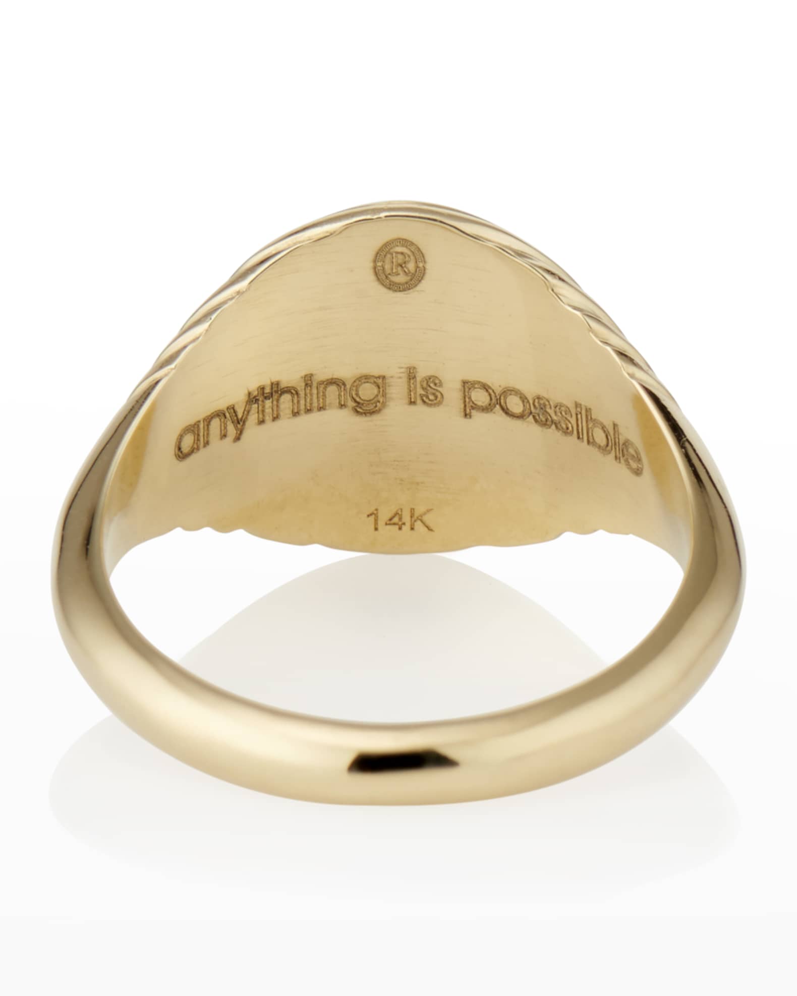 Retrouvai 14k Yellow Gold Pig Ring, Size 4 | Neiman Marcus