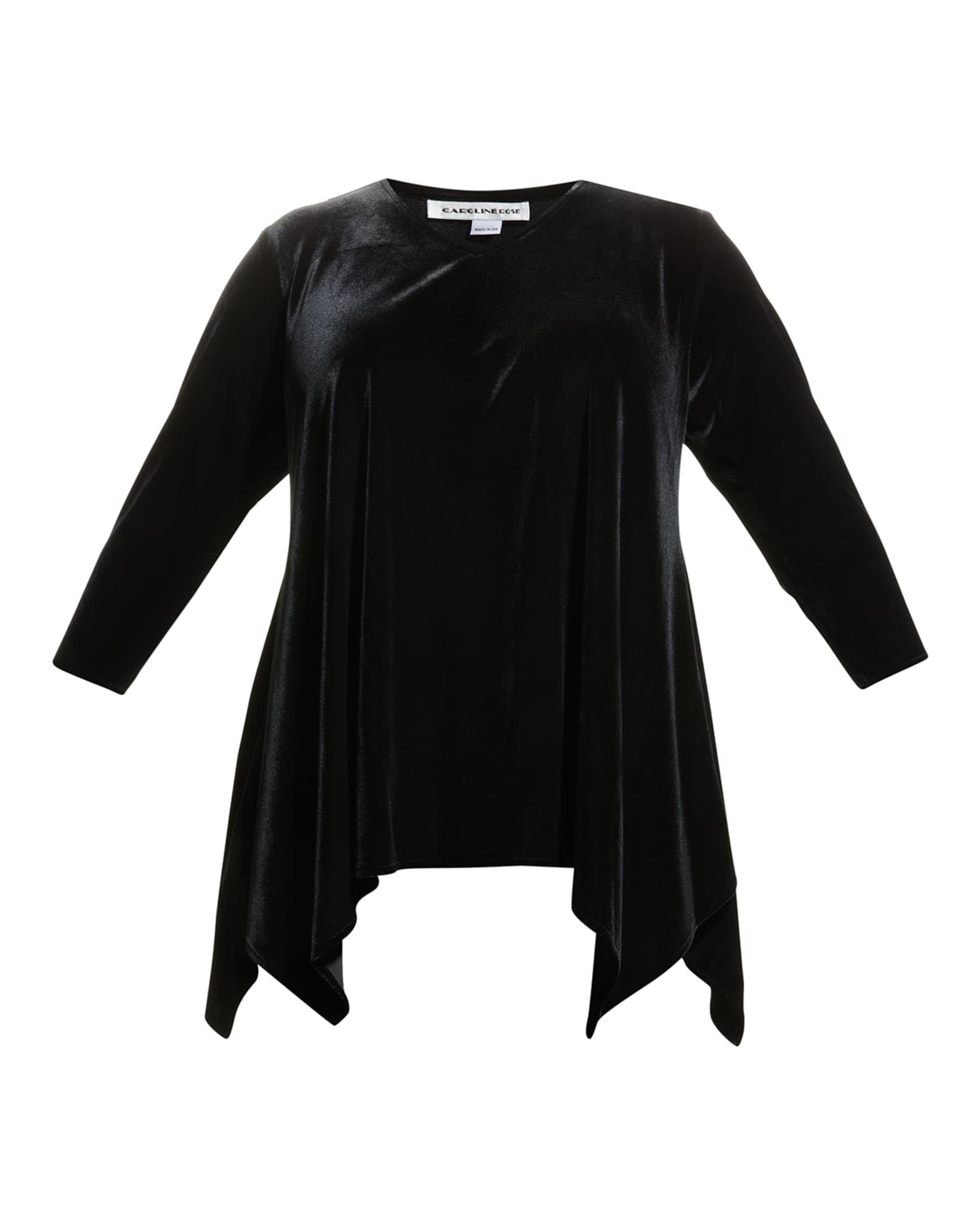 Caroline Rose Plus Size Velvet Swing Tunic | Neiman Marcus